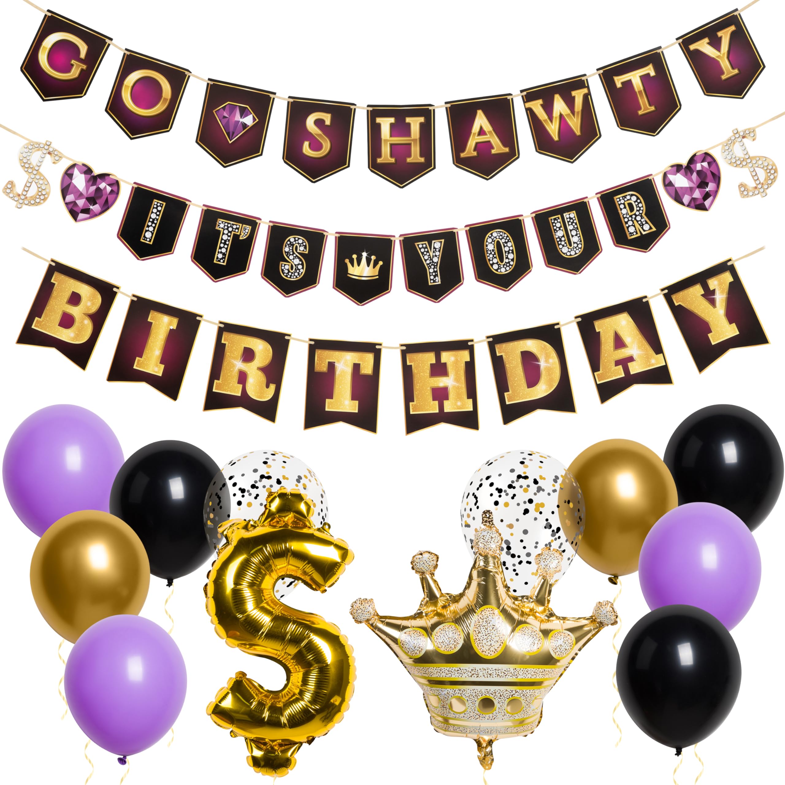 Amazon.com: Pirese Go Shawty Its Your Birthday Decorations, It is Your ...