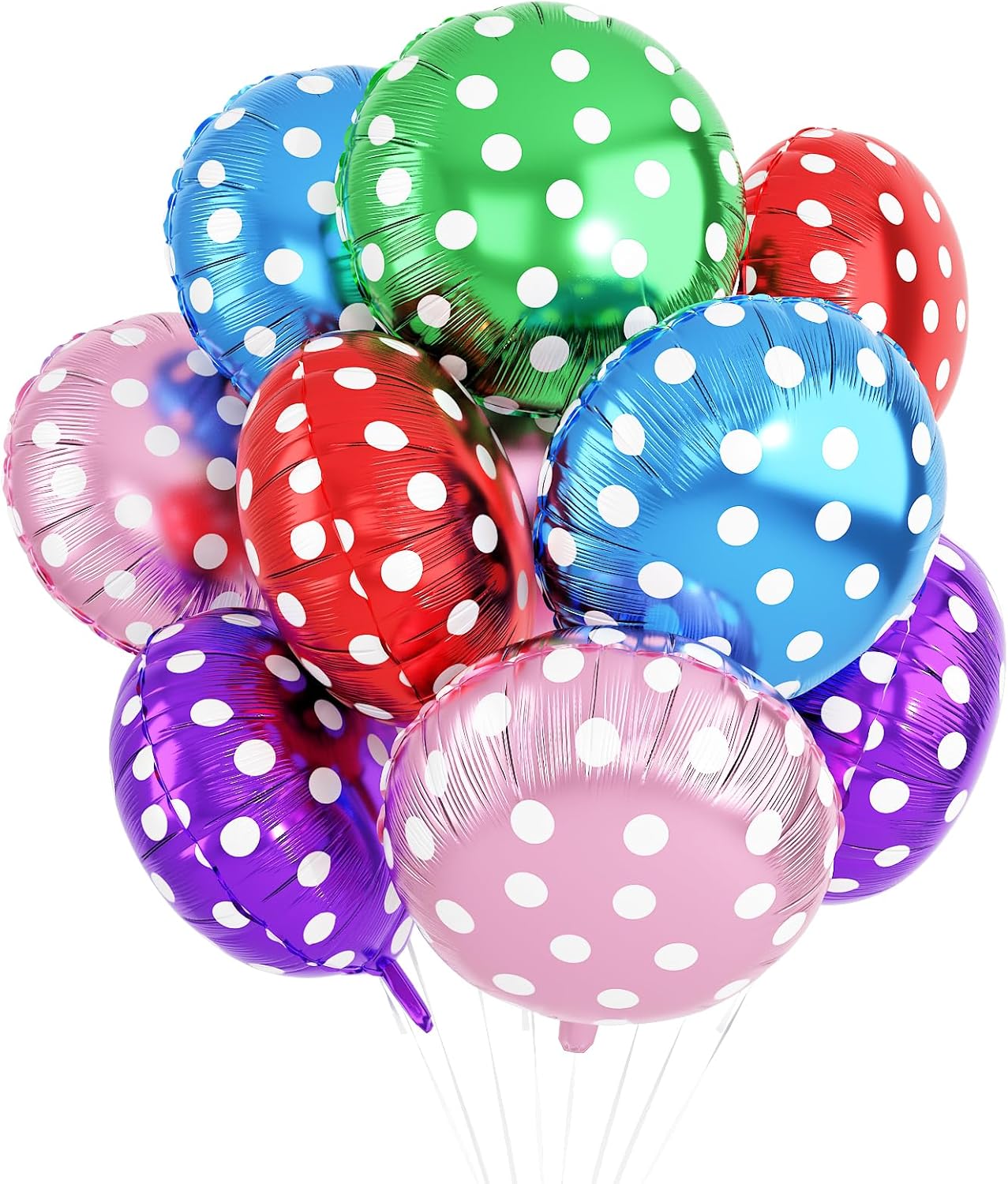 Amazon.com: 20PCS Mixed Color Round Foil Balloons, 18 Inch Round Shaped ...
