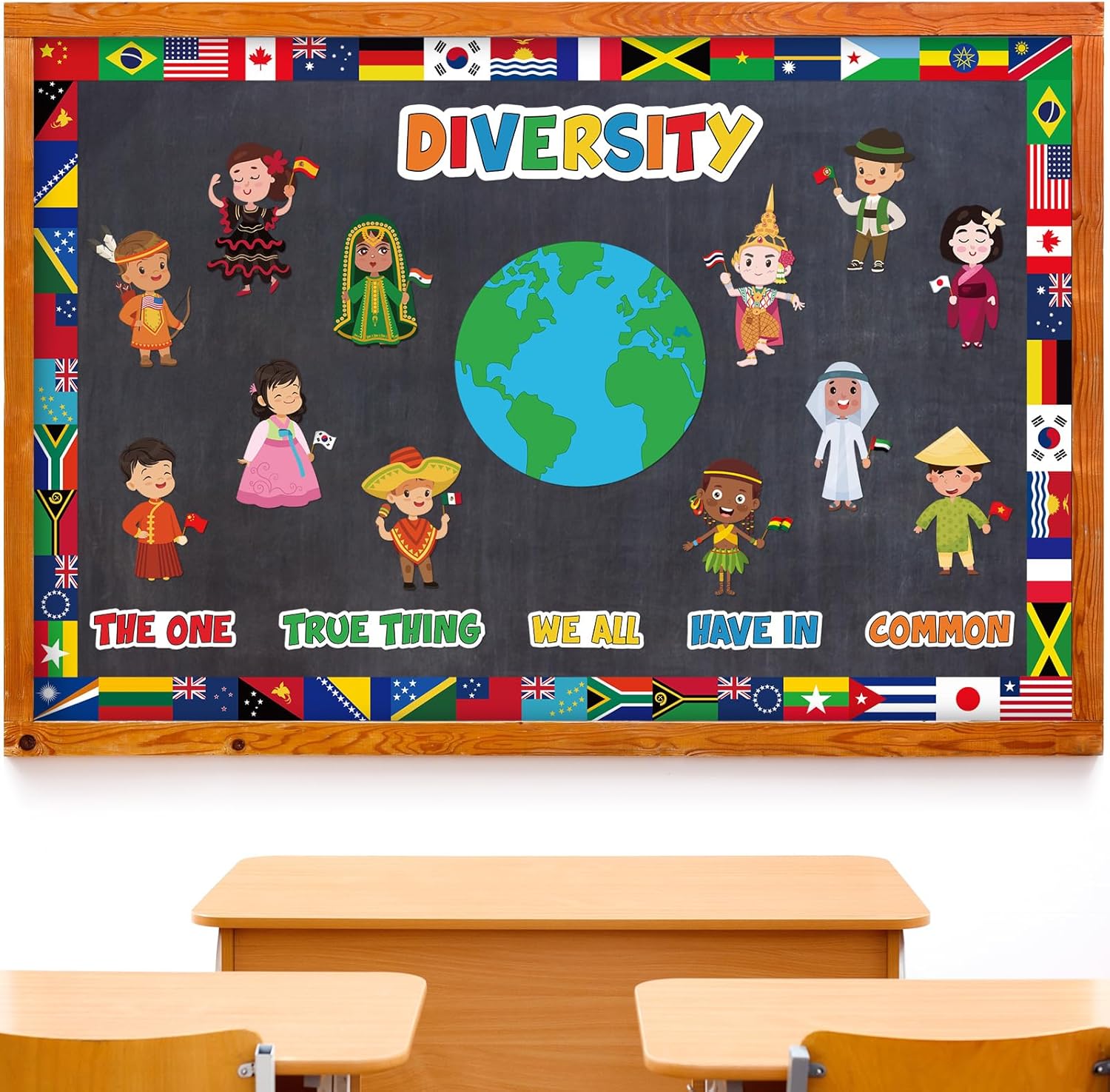 Amazon.com: Humyoun 98 Pcs Diversity Bulletin Board Set Diverse ...