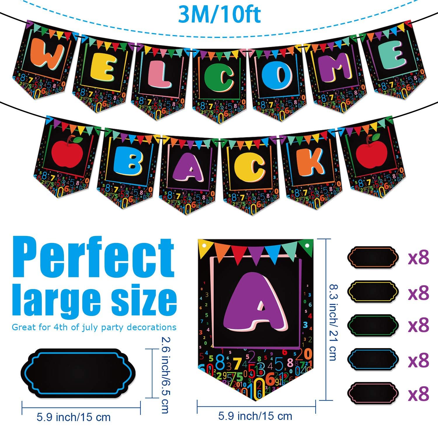 Back To School Bulletin Board Blulu 147-Piece Welcome To Our Class ...