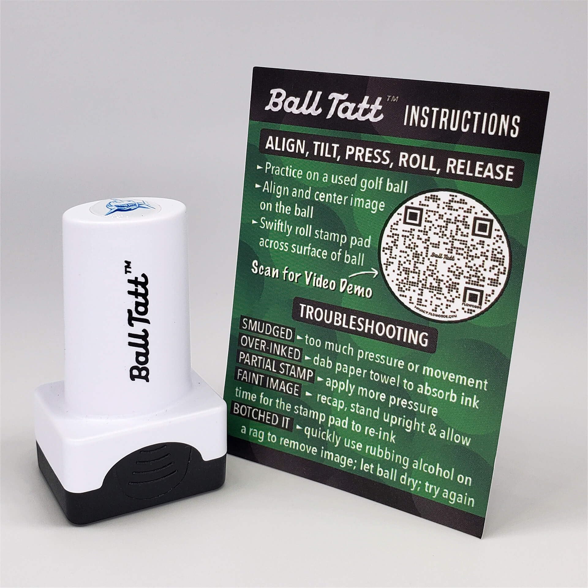 Snapklik.com : White Shark Golf Ball Stamp, Golf Ball Stamper, Self ...