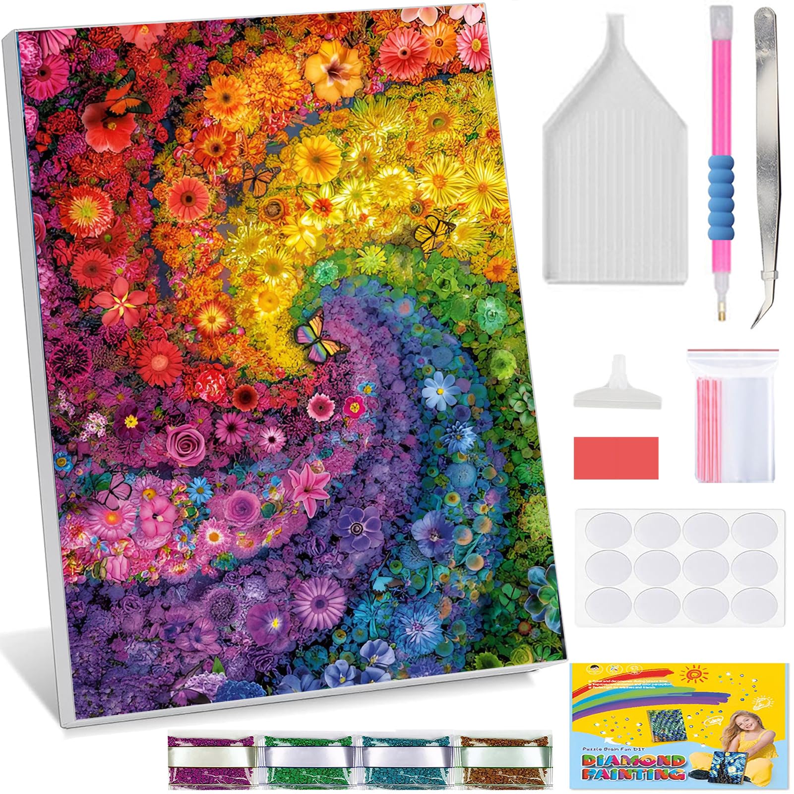 Amazon.com: MaiMMaledy Diamond Art Kits for Adults, with Framed Diamond ...