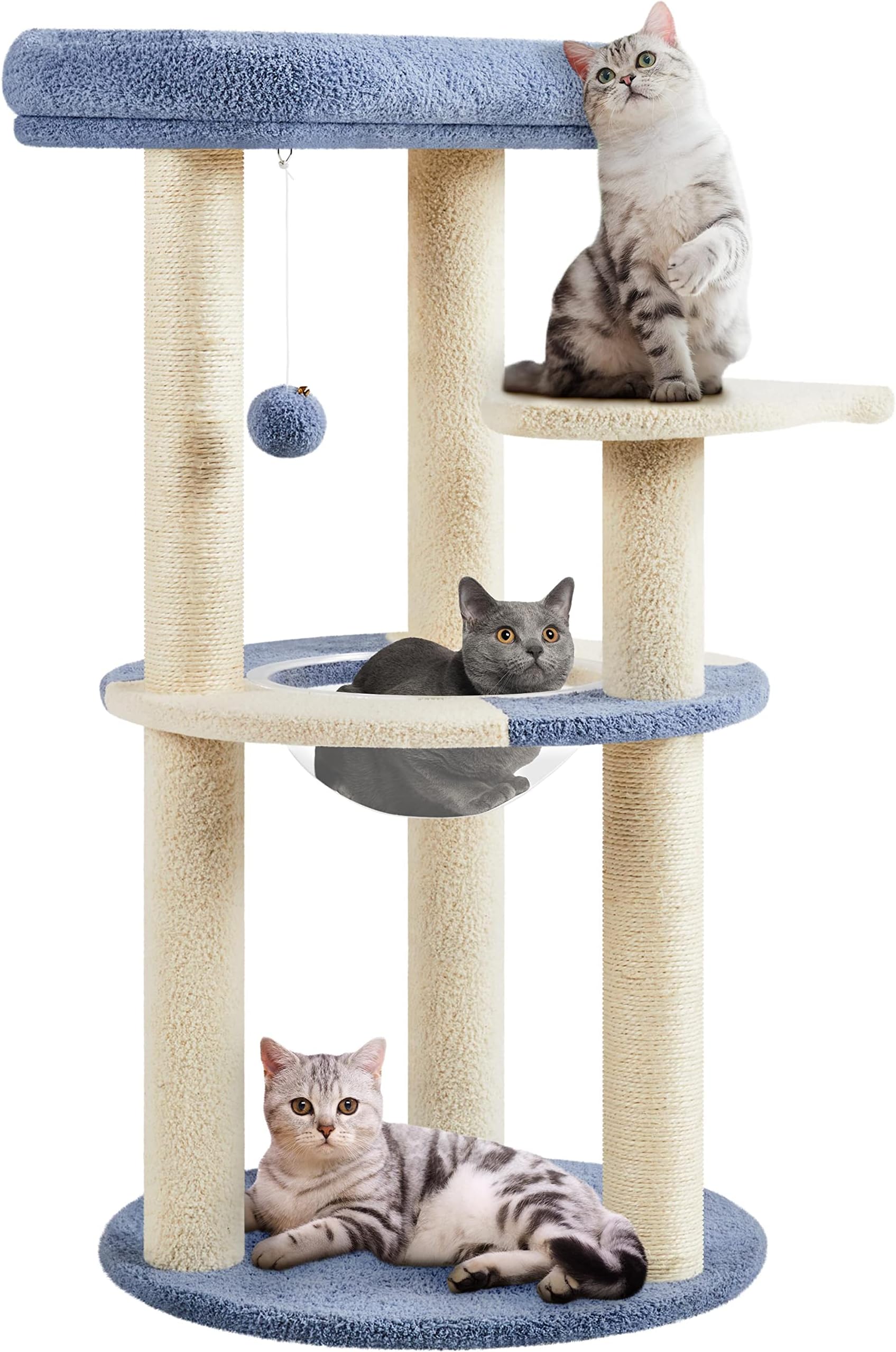 Amazon.com : PetPals Cat Tree Cat Tower for Cat Activity with ...