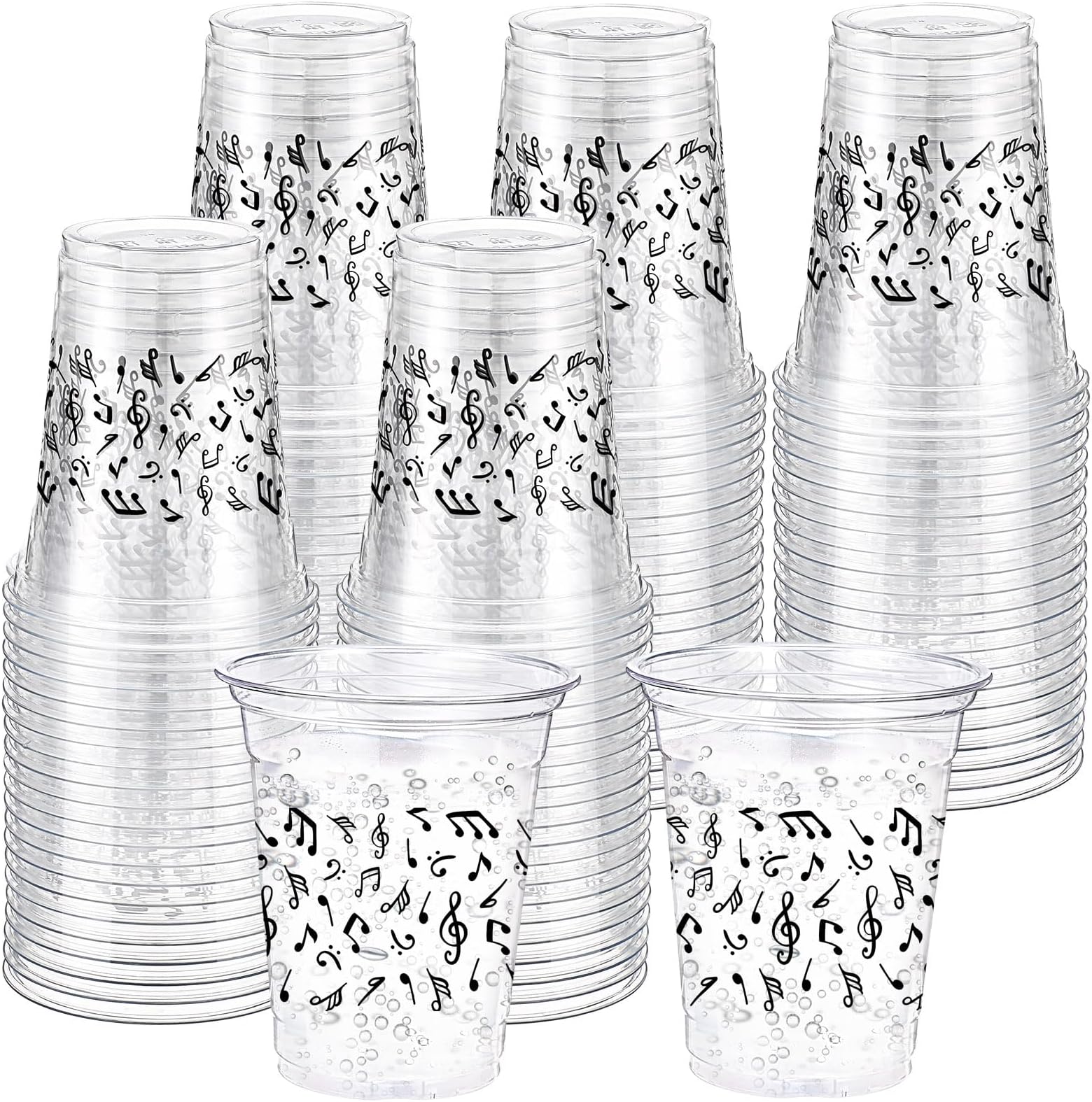 Amazon.com: Music Note Stadium Cup - White Pack of 3 : Home & Kitchen