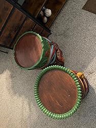 Amazon.com: Menkxi Set of 2 Large Tiki Statue, Outdoor Tiki Hawaii Side ...