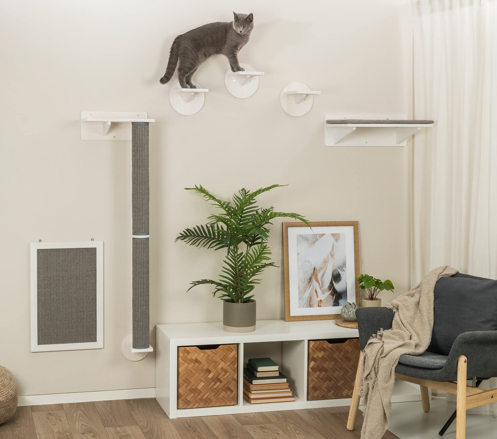 Snapklik.com : Wall Mount Scratching Board, Cat Wall Scratcher ...