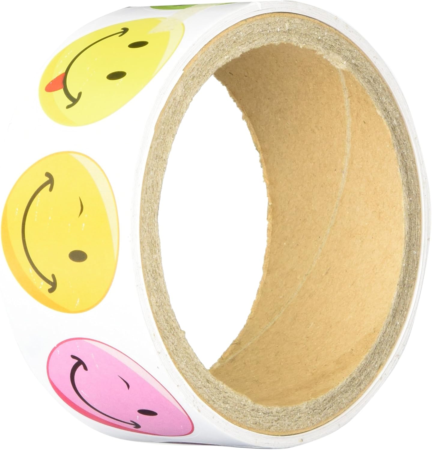 Amazon.com: Silly Smile Face Stickers 1.5 in (1 Roll) : Toys & Games