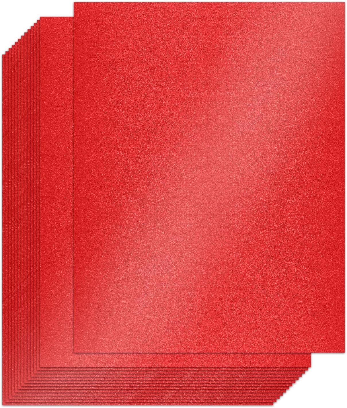 Amazon.com: Gondiane Red Shimmer Paper,24 sheets Pearlized Coating ...
