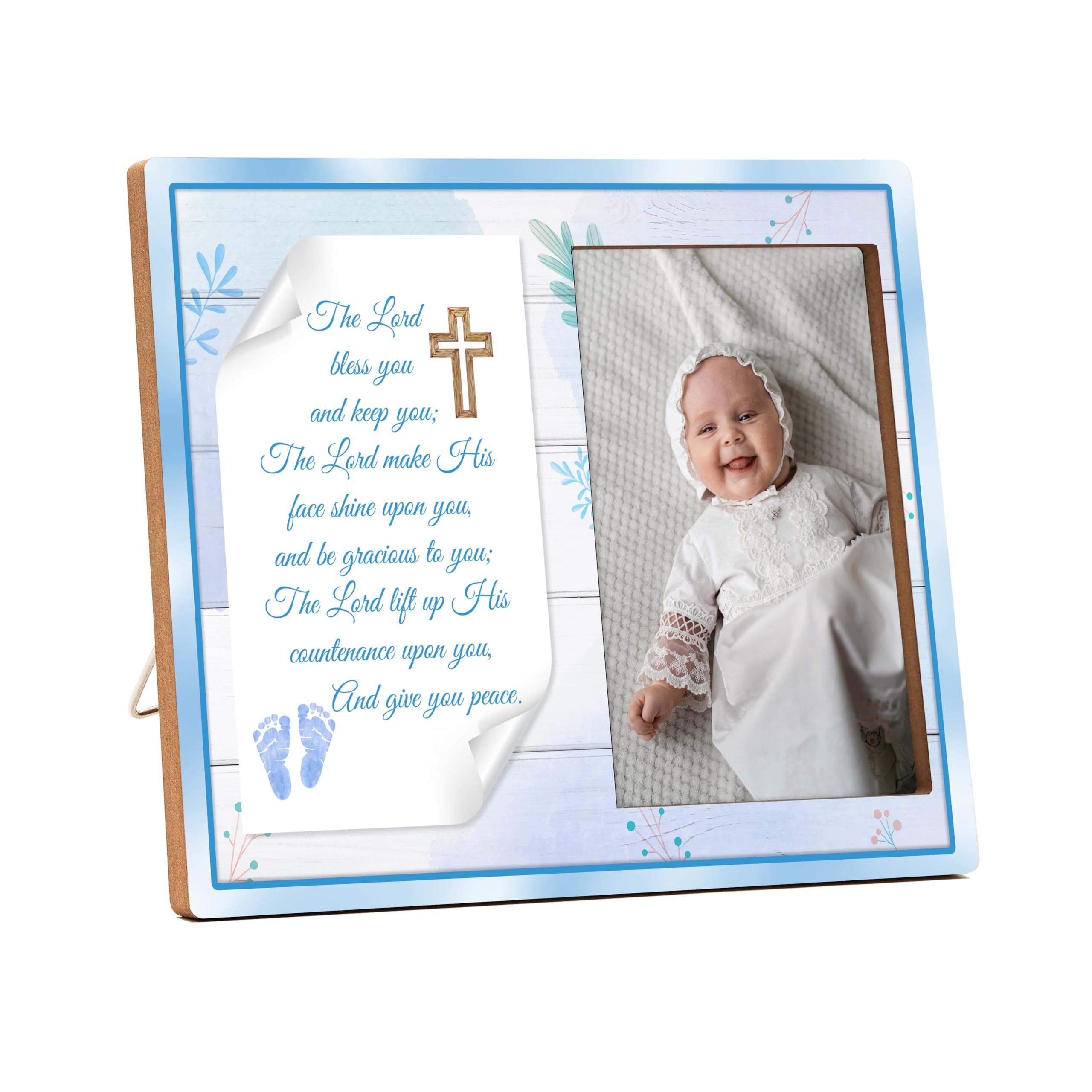 Amazon.com - Baptism Gifts Frame for Boys, The Lord Bless You Baptism ...