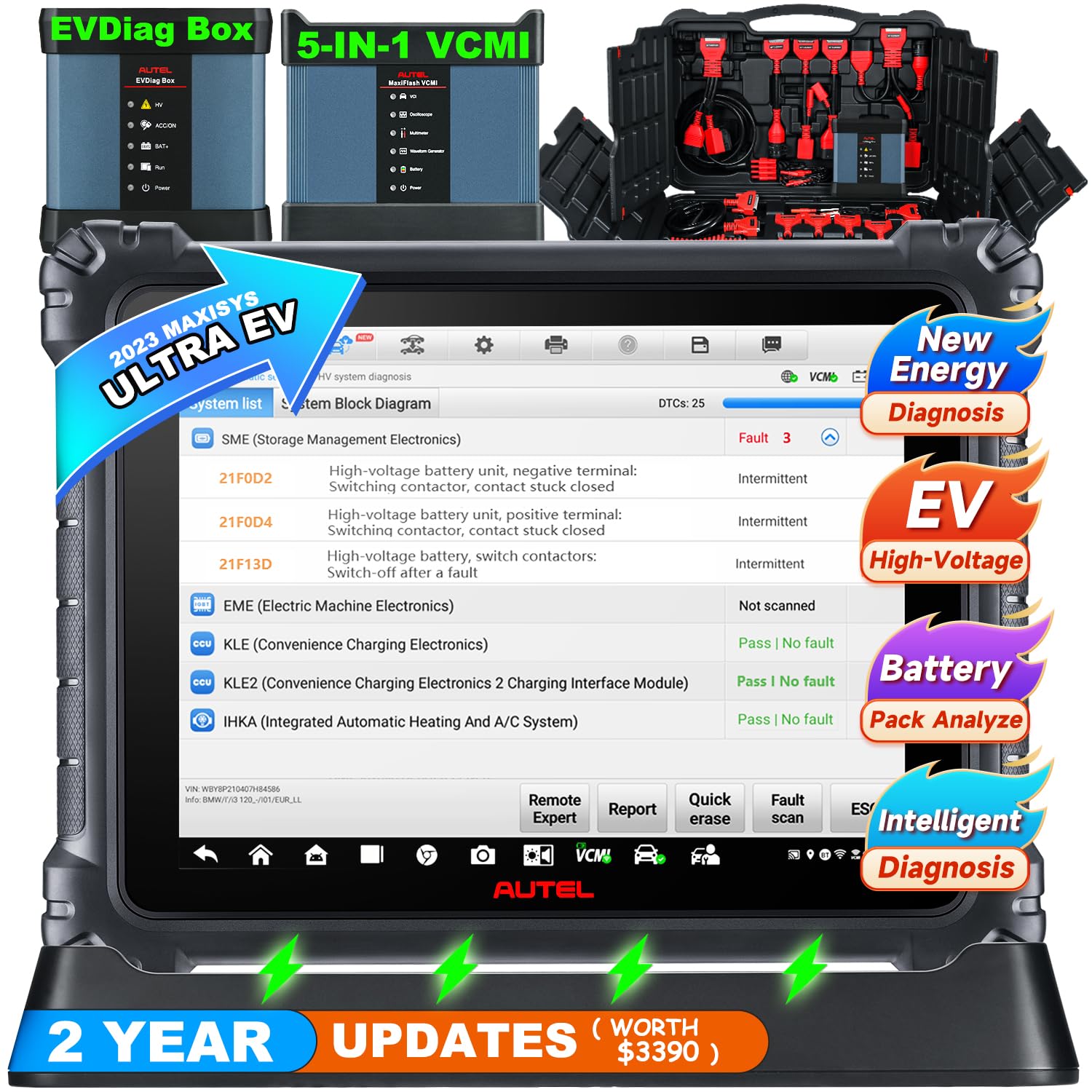 Buy Autel MaxiSys Ultra EV: 2023 UltraEV Intelligent EV Diagnostic ...
