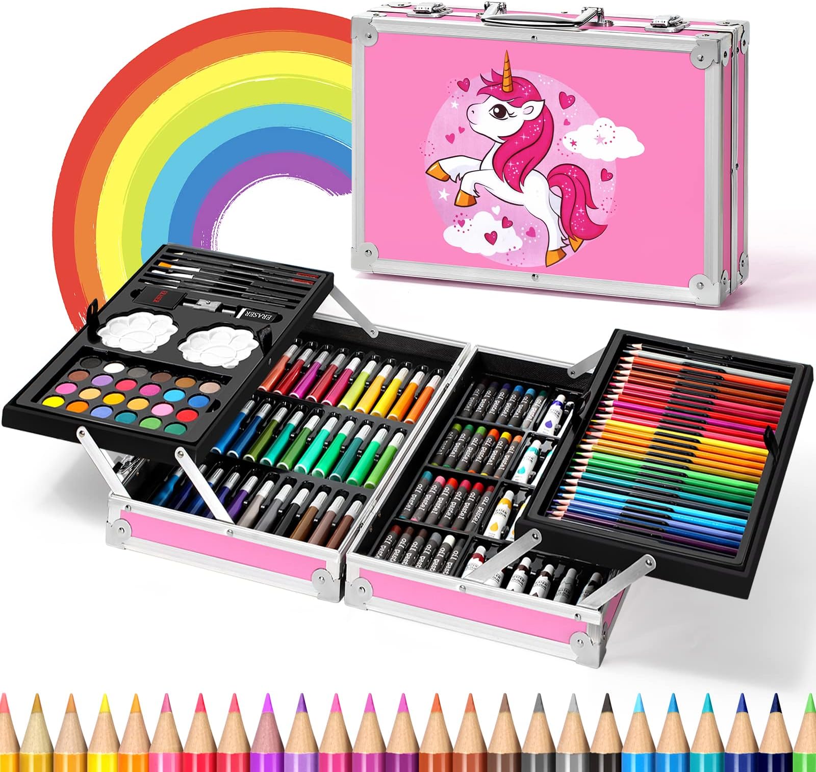 AXIDUN - Kit de Dibujo, Set de Arte Profesional 145 Pcs,Kit de arte ...