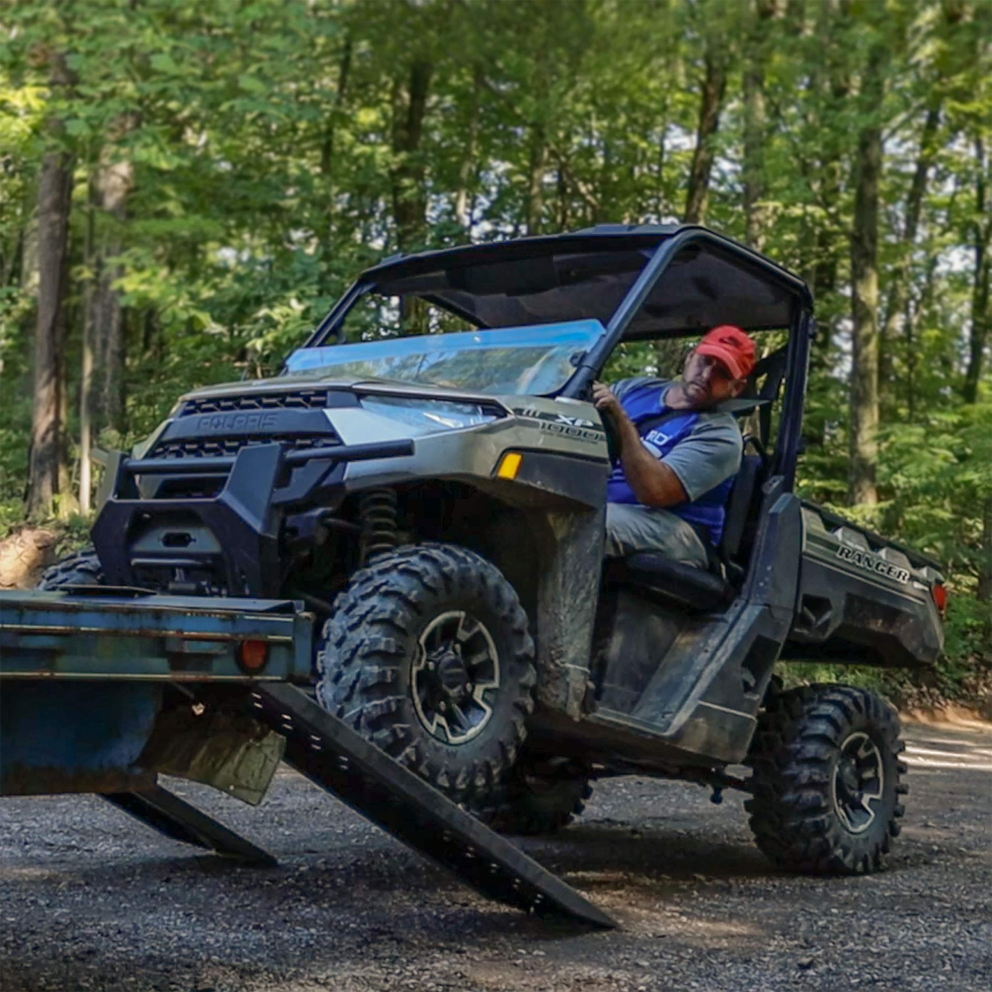 72" x 12" 10ga Steel Heavy Duty Trailer Loading Ramps with Mounting ...
