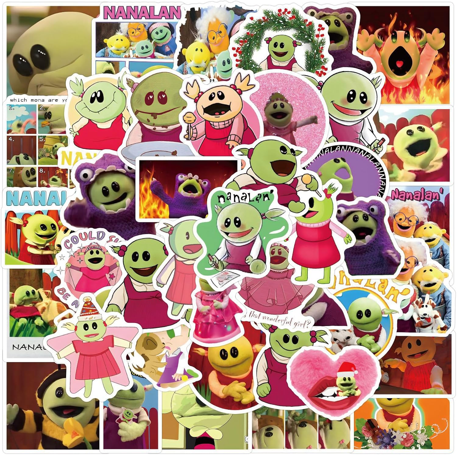 Amazon.com: 55PCS Nanalan Stickers, Cartoon Movie Aesthetic Vinyl ...