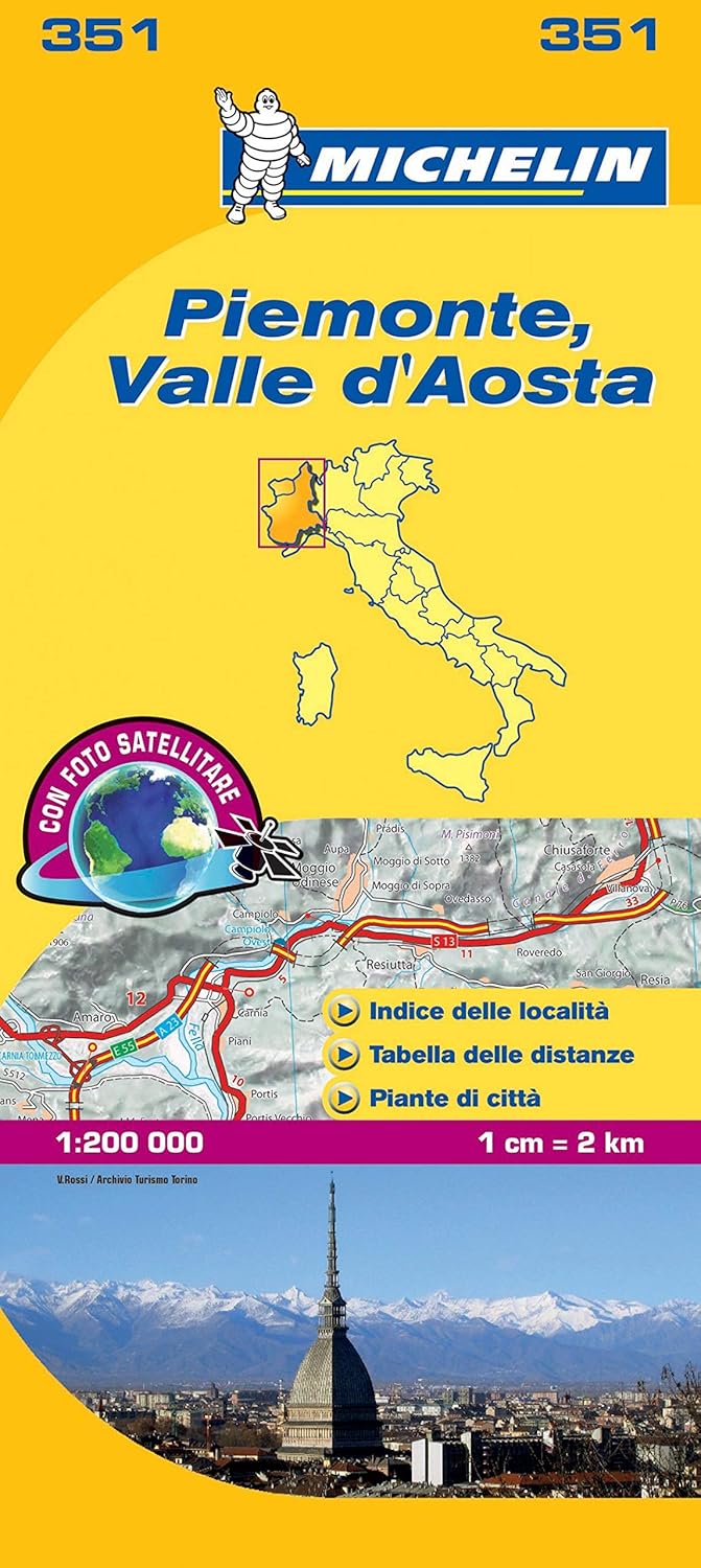 Piemonte & VA - Michelin Local Map 351: Map (Michelin Local Maps ...