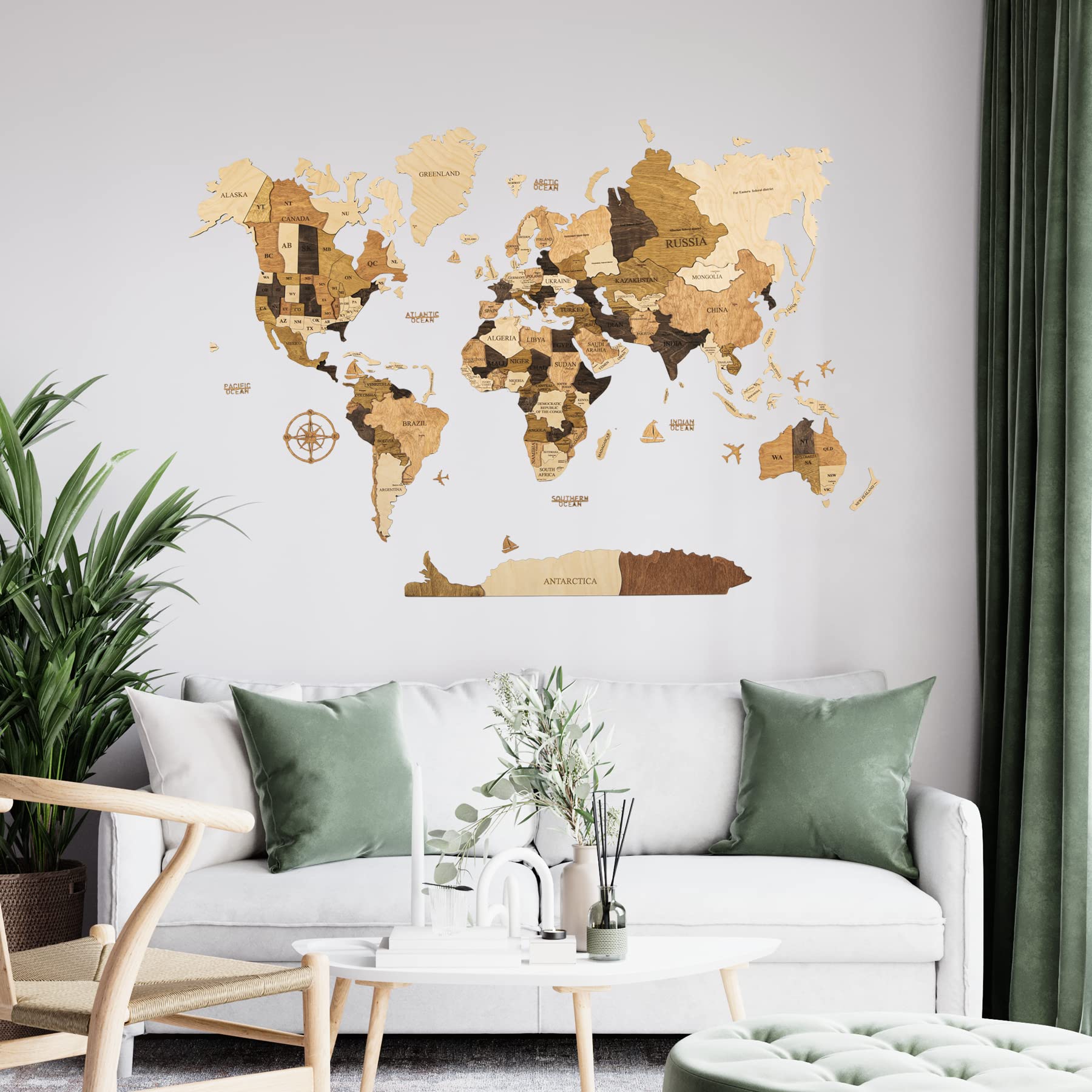 World Map World Map Wall Art World Map Wall Decor | Desertcart Brunei