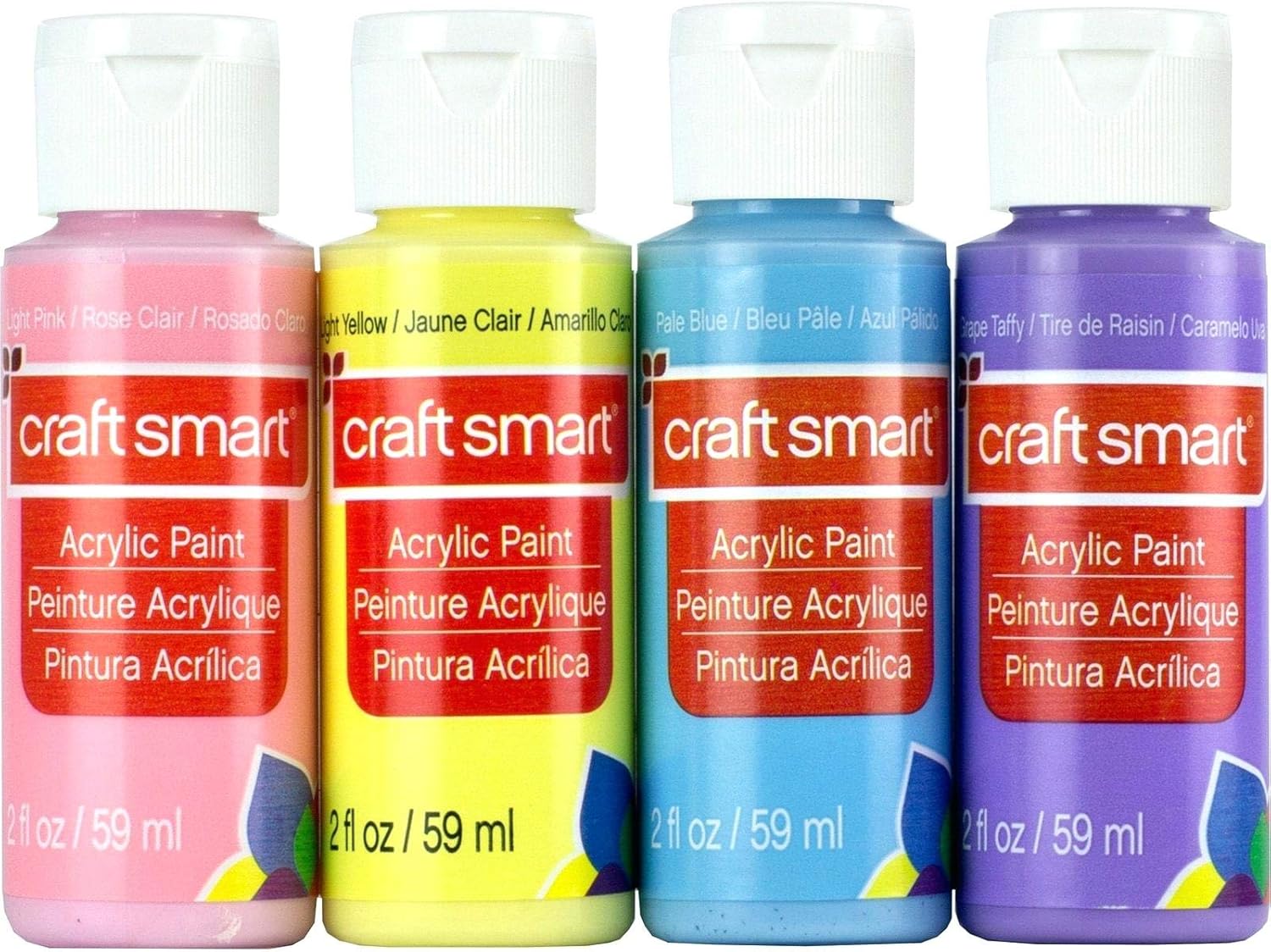 Amazon.com: Craftsmart Acrylic paint pastel 4 pack : Arts, Crafts & Sewing