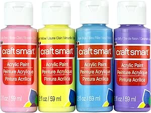 Amazon.com: Craftsmart Acrylic paint pastel 4 pack : Arts, Crafts & Sewing