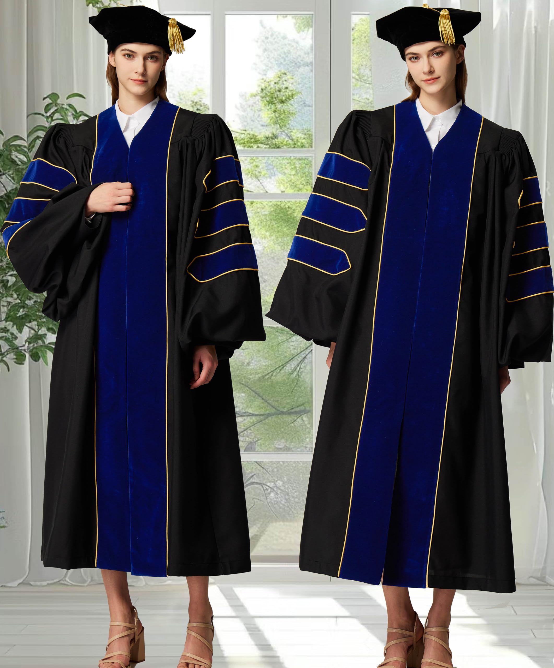 Snapklik.com : MyGradDay Unisex Deluxe Doctoral Graduation Gown And 8 ...