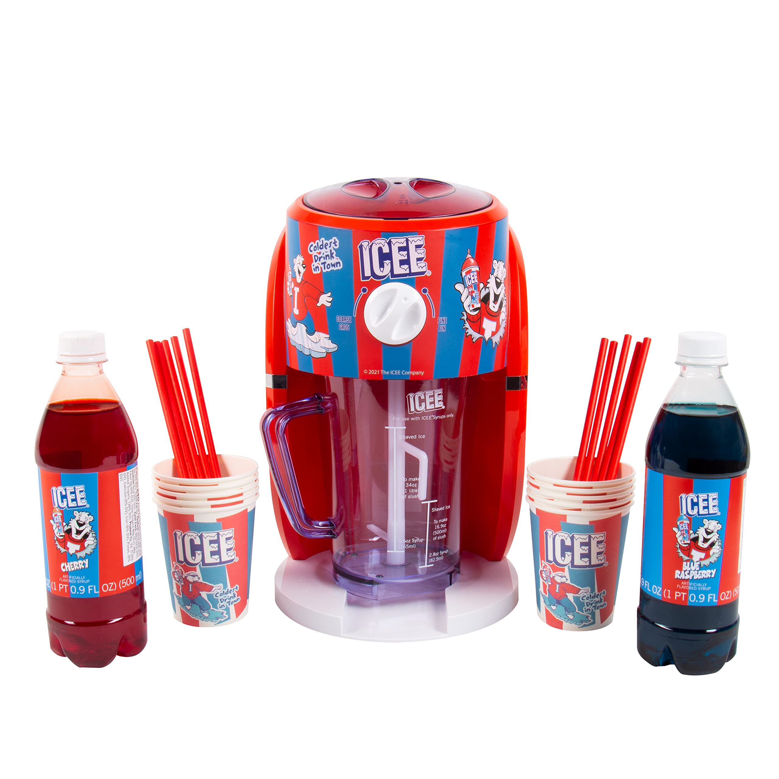 Amazon.com: ICEE Slushie Snow Cone Machine Bundle. Genuine ICEE Home ...
