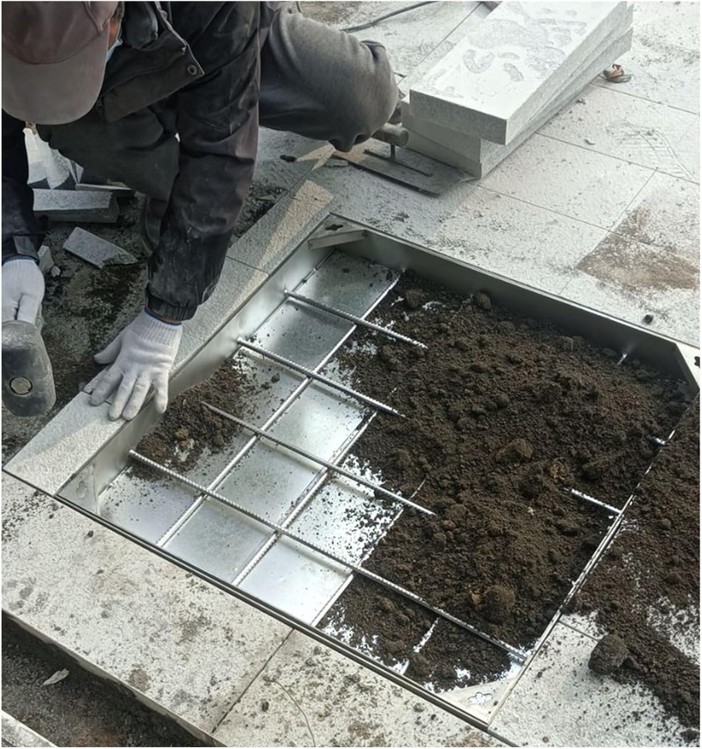 Recessed Septic Tank Cover, Concealed Manhole & Sewage Basin Lid with ...