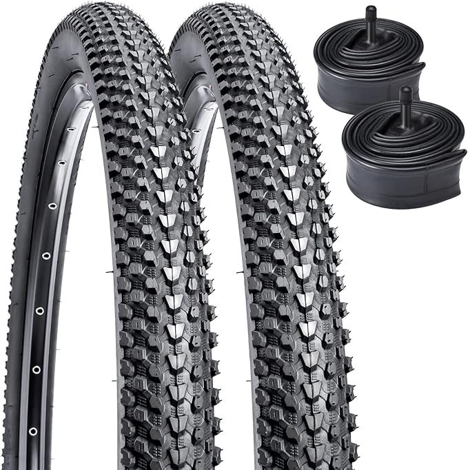 Amazon.com : YUNSCM 2-PCS 26" Bike Tires 26x1.95/53-559 60TPI and 26" Bike Tubes Schrader Valve ...