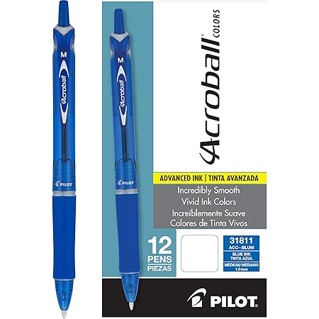 Amazon.com : PILOT Acroball Colors Advanced Ink Refillable ...