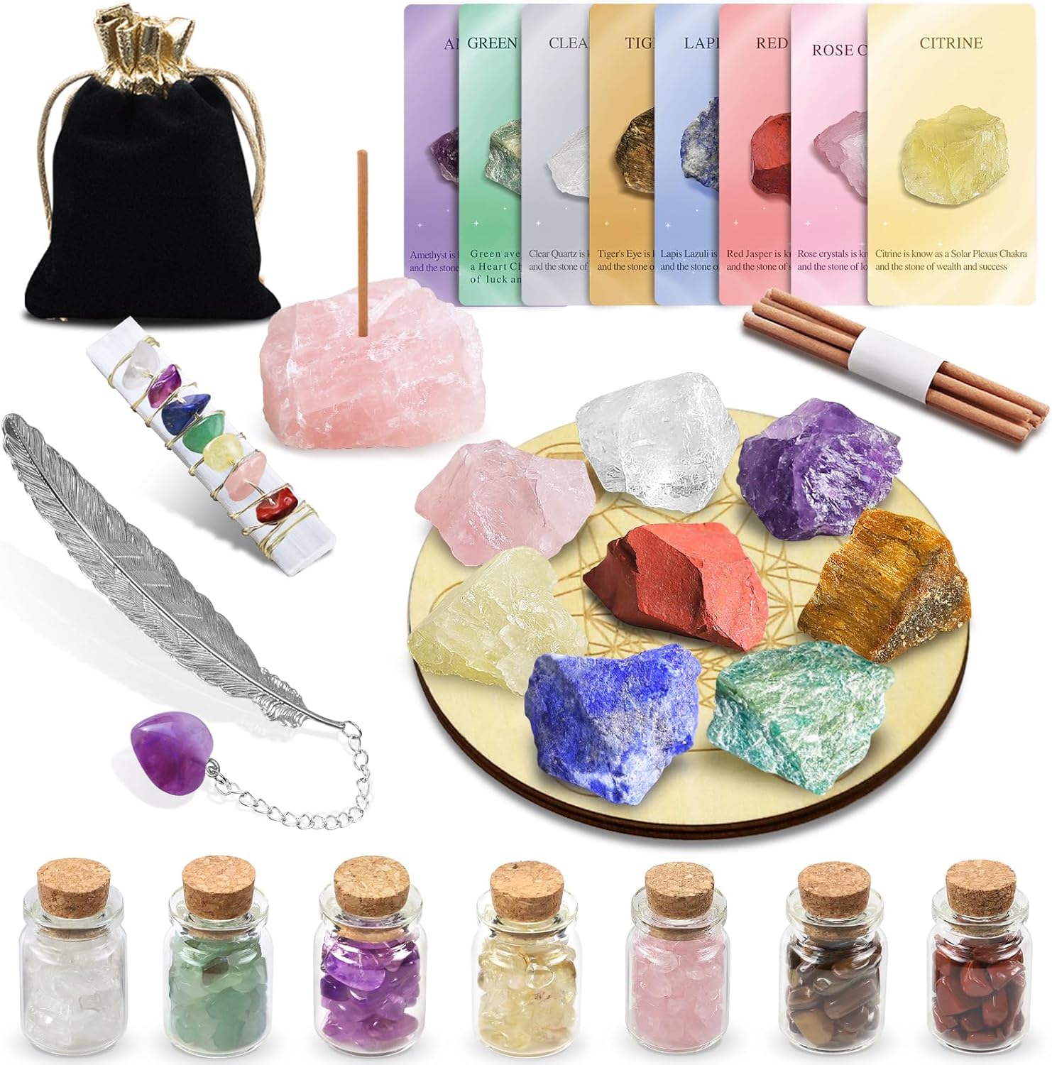 Amazon.com: Healing Crystals Set, Crystals and Healing Stones with ...