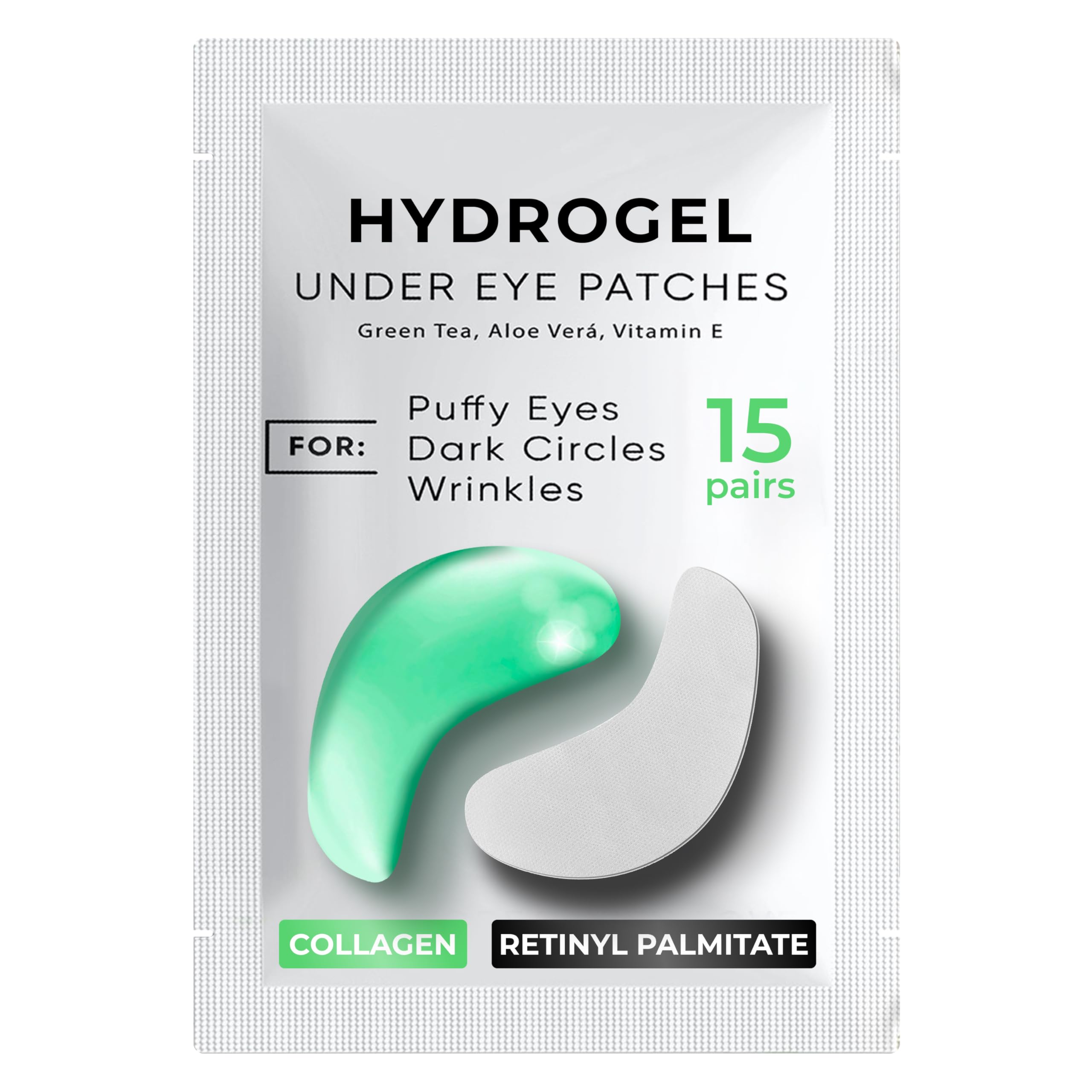 Amazon.com : Under Eye Patches for Dark Circles, Puffiness 15 PAIRS ...