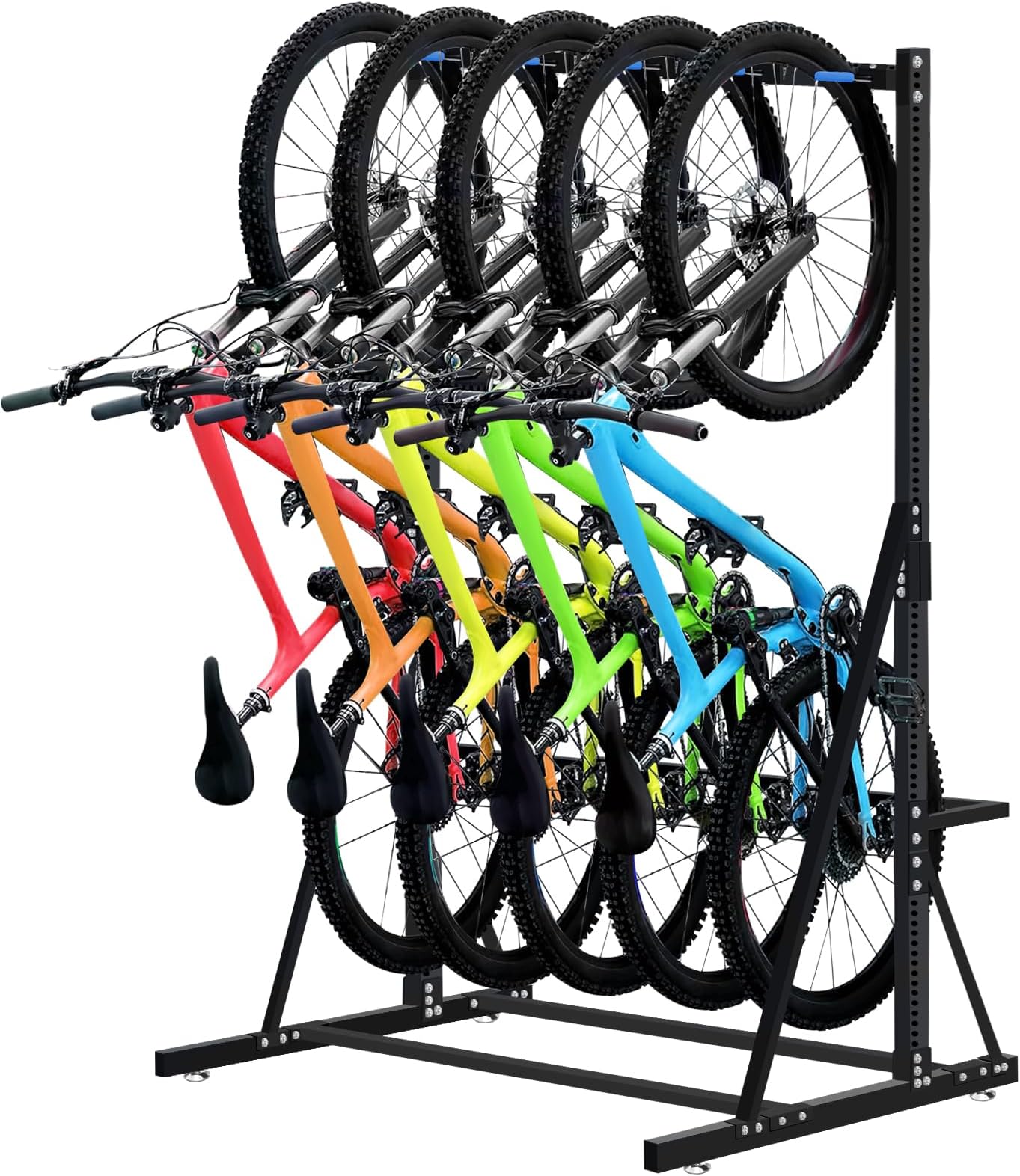 Amazon.com: GULIMENG Freestanding Bike Rack Storage - Vertical Bike Stand Max 5 Bikes with ...