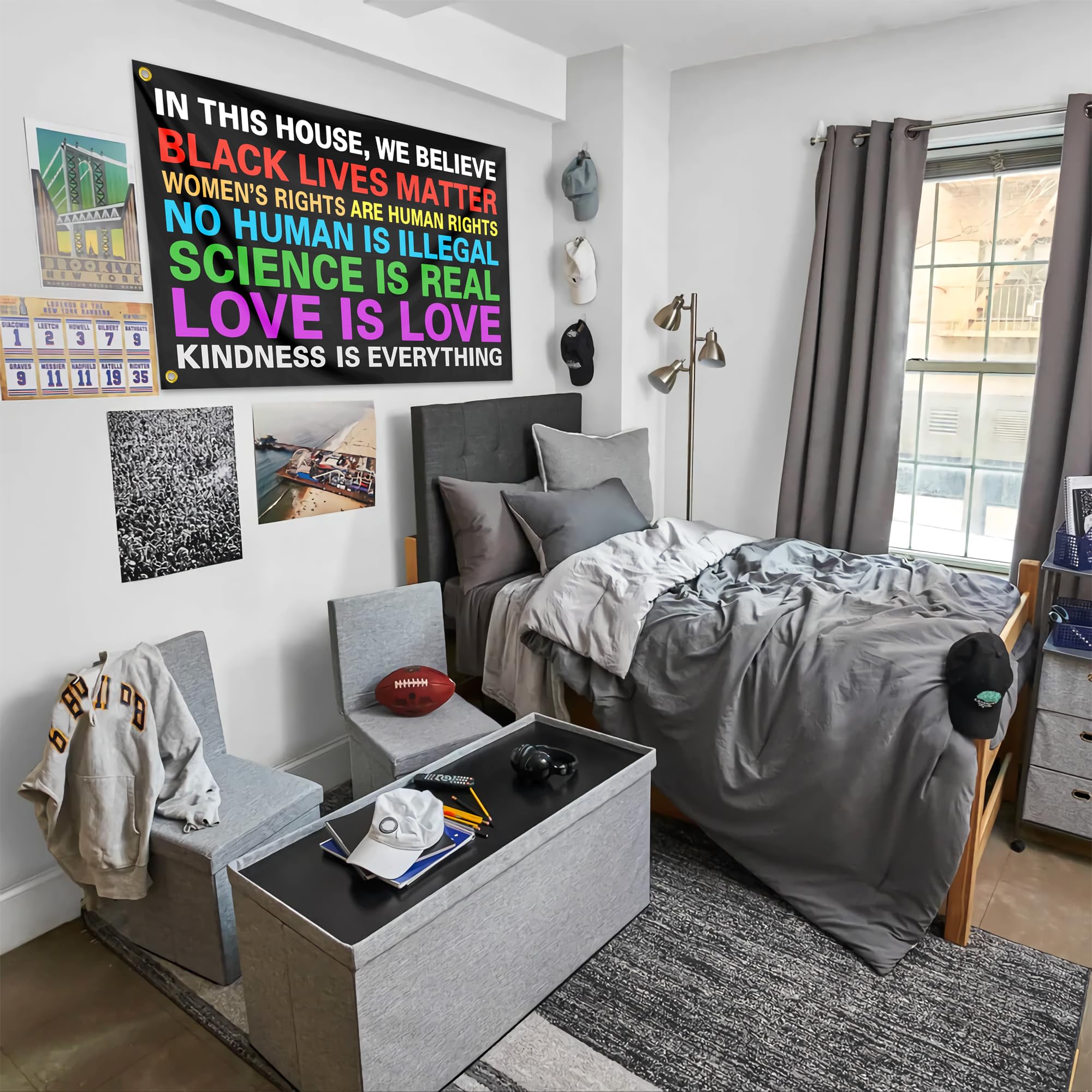 Snapklik.com : In This House We Believe Flag 3x5 Ft Outdoor Pride Flag ...