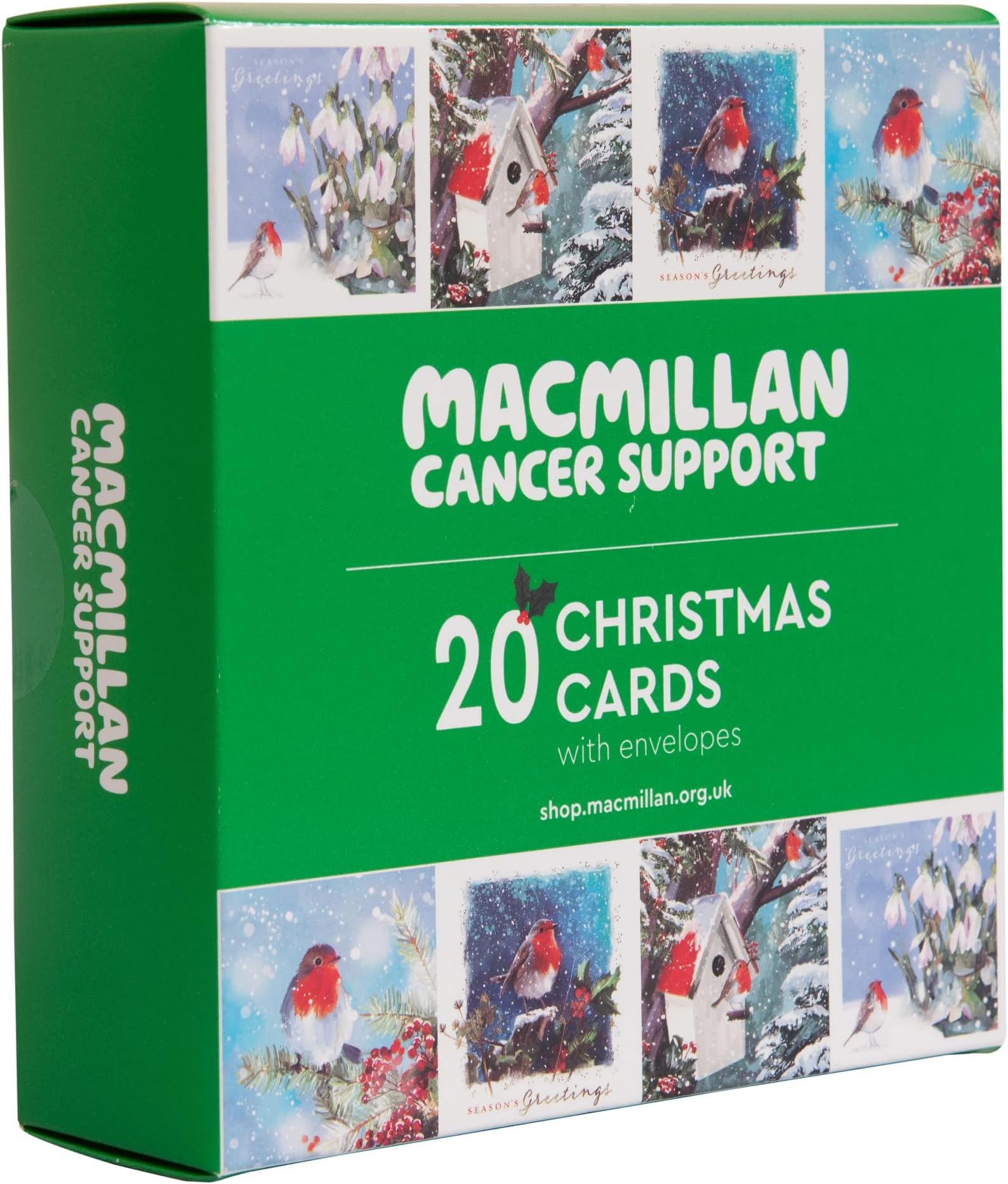 Macmillan Robins Charity Christmas cards - 20 pack : Amazon.co.uk ...