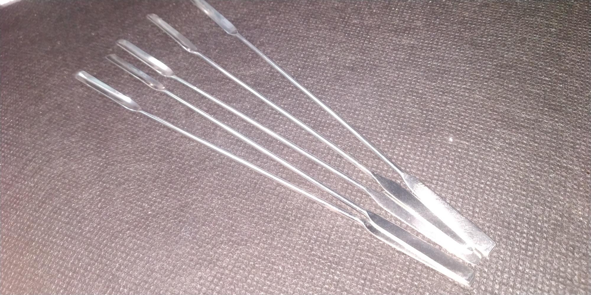 EISCO Micro Spatula – Stainless Steel, Double-Ended Scoop & Flat End ...