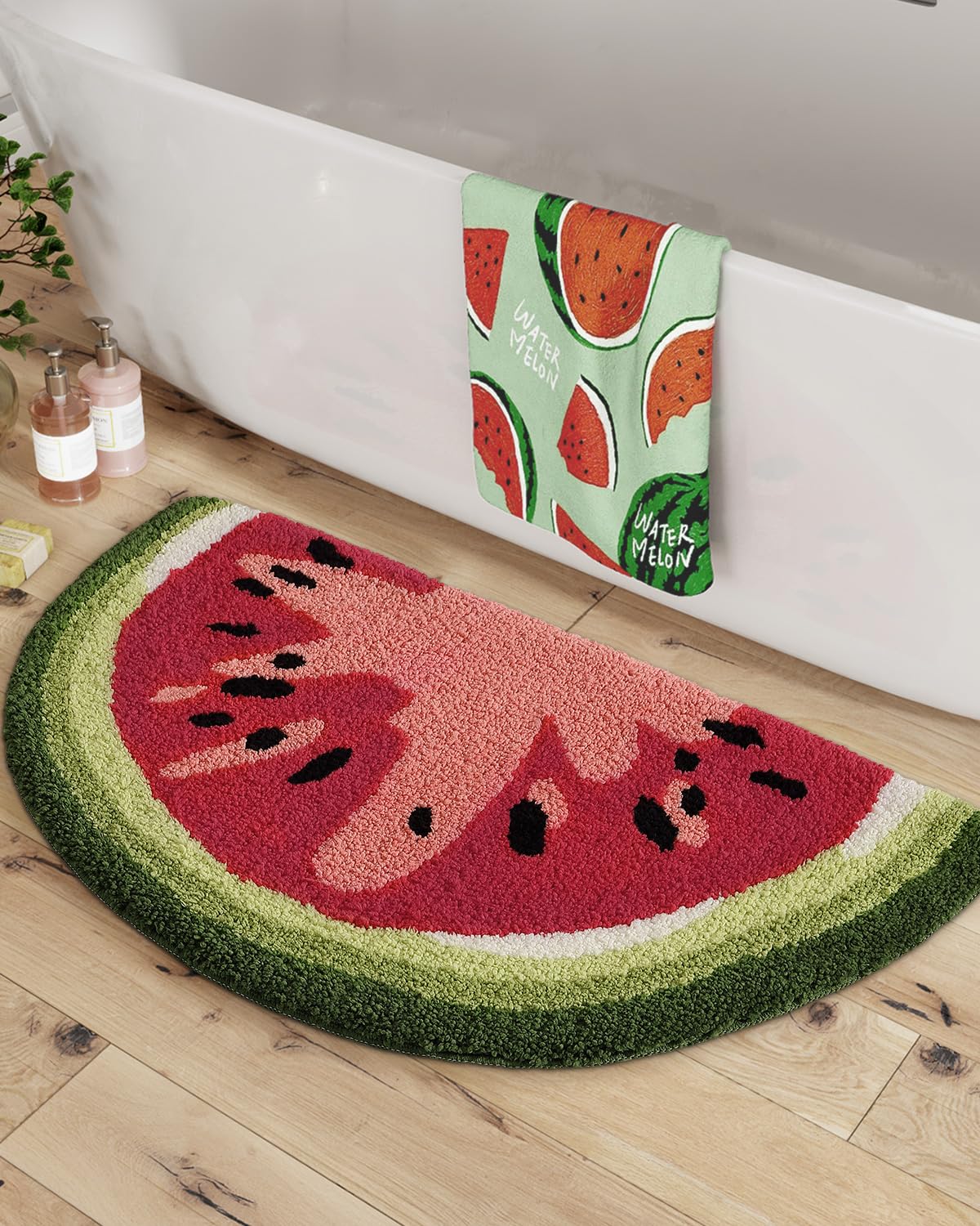 Amazon.com: LUMI Cute Bathroom Rugs, Funny Fruit Rug, Soft Plush Fluffy ...