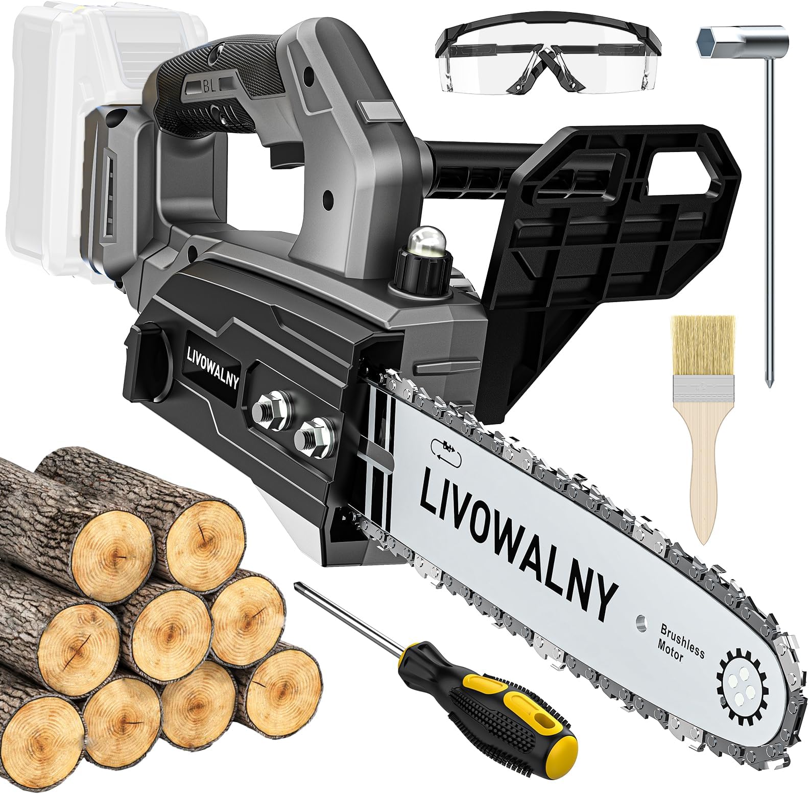 Amazon.com: Mini Chainsaw Cordless Compatible for Dewalt 20V Battery ...