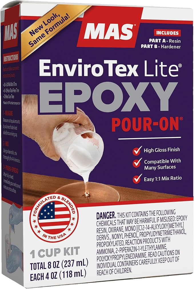 Amazon.com: Environmental Technology EnviroTex Lite Pour-On High Gloss ...