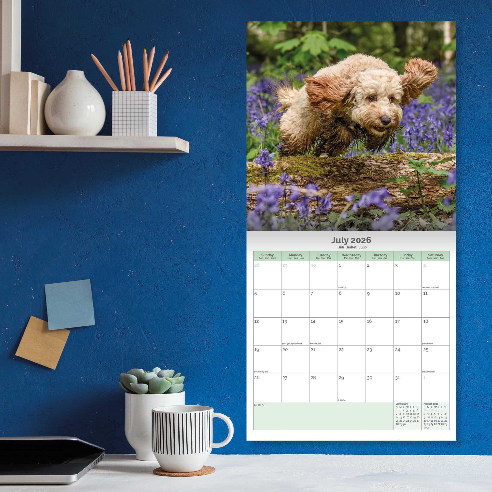 Baker And Bray Cavapoo Calendario 2025, Calendario De Pared