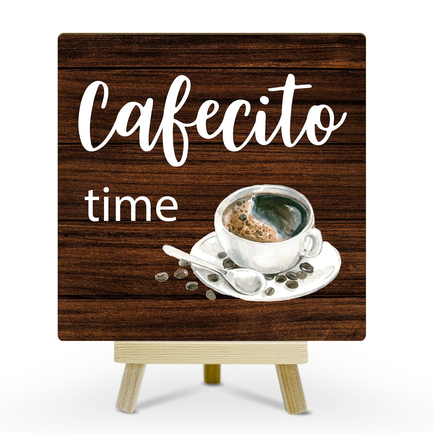 Amazon.com: Cafecito Sign Desk Decor Coffee Signs for Coffee Station ...