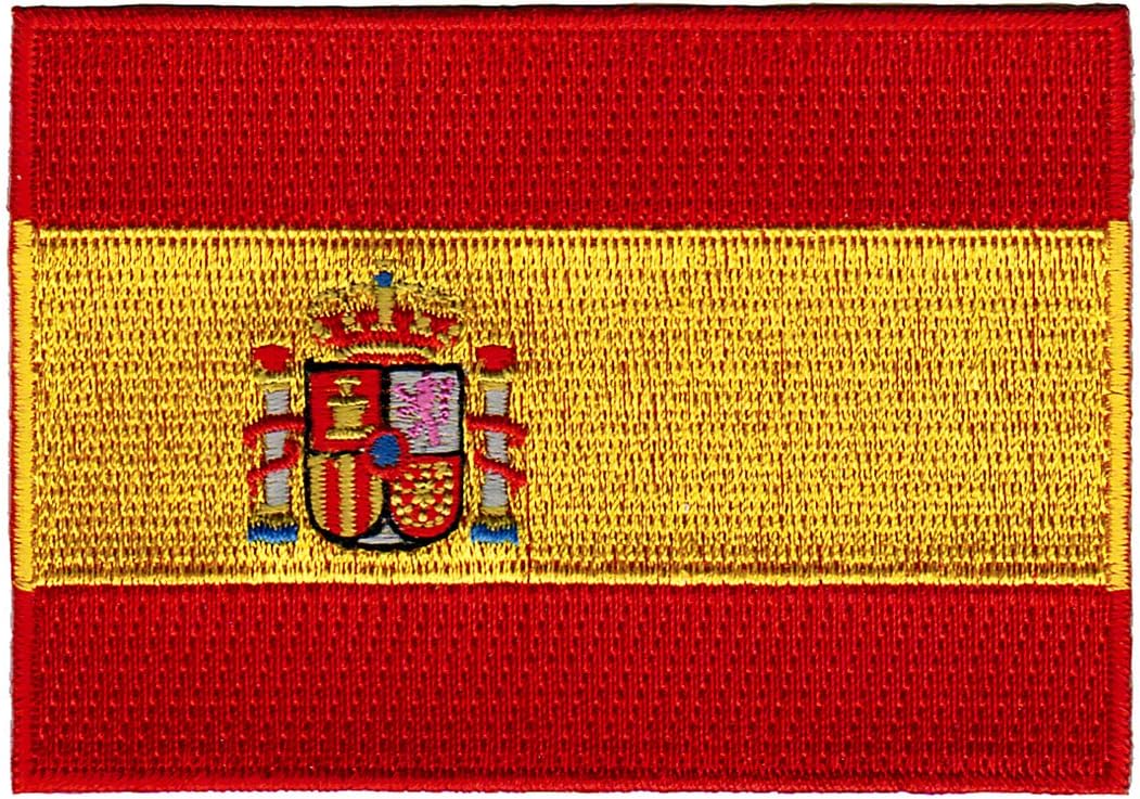 Amazon.com: Cypress Collectibles - Spain Flag Patch - Premium Embroidered Appliqué - European ...