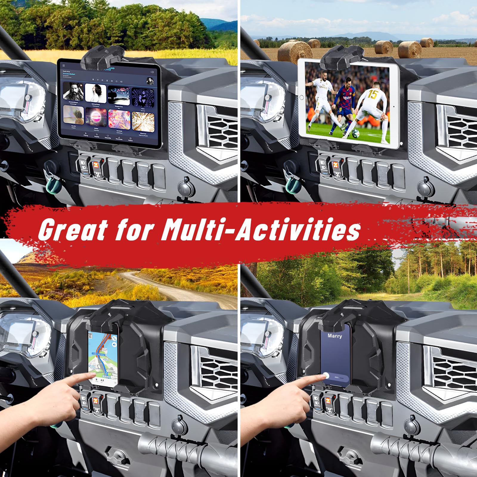 Snapklik.com : MDPROMCP RZR Tablet Phone Mount Storage Box Compatible