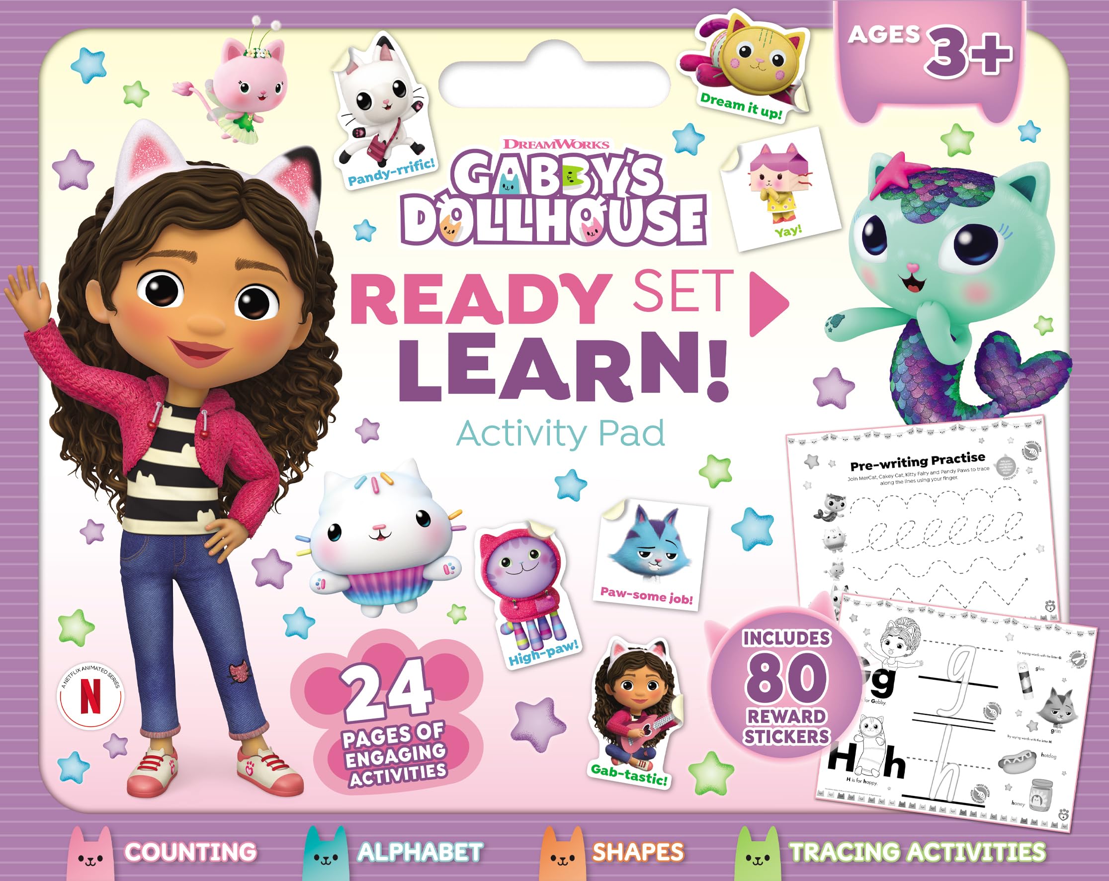Gabby’s Dollhouse: Ready Set Learn! Activity Pad (DreamWorks: Ages 3 ...
