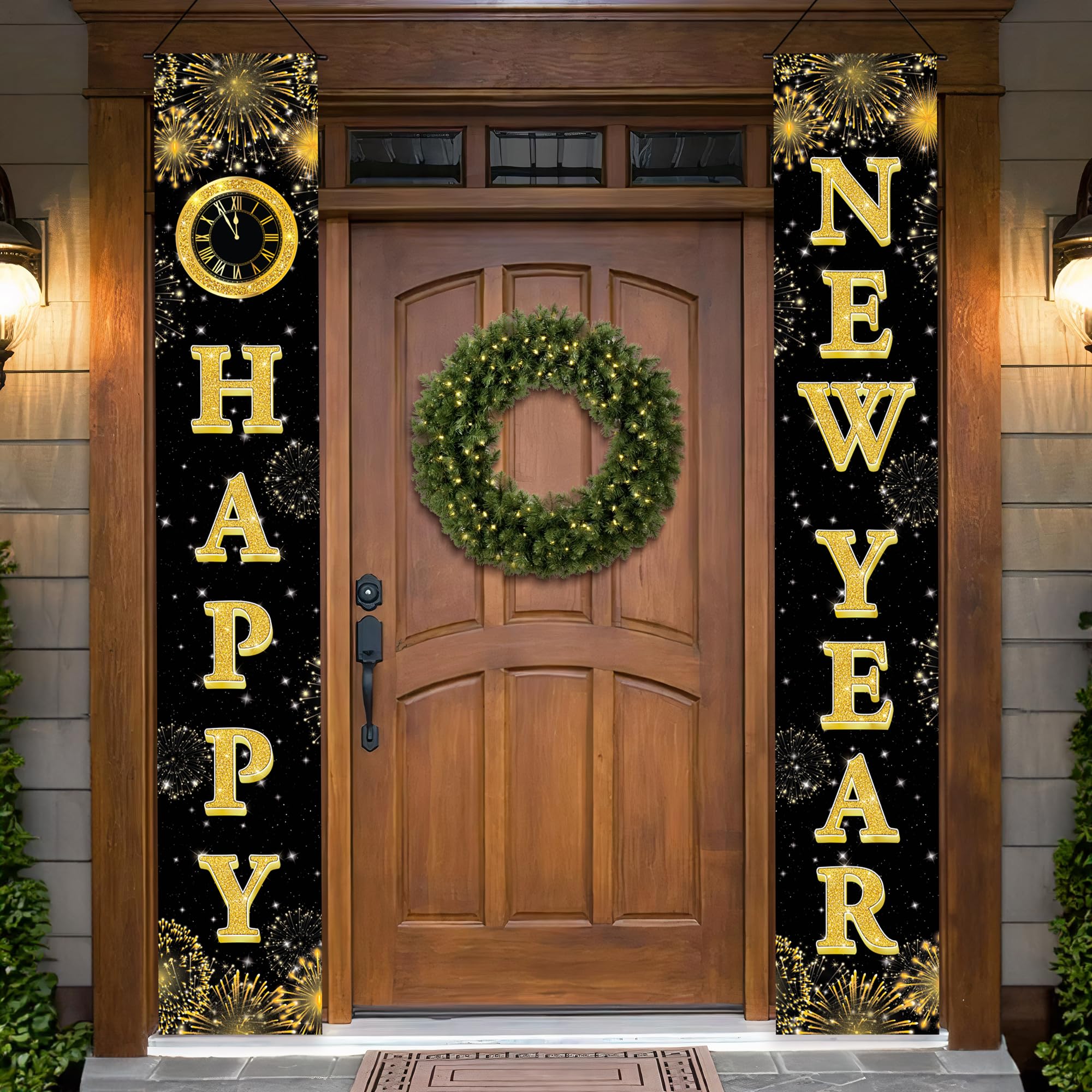 KatchOn, XtraLarge Happy New Year Door Banner – 72×12 Inch, New Year ...