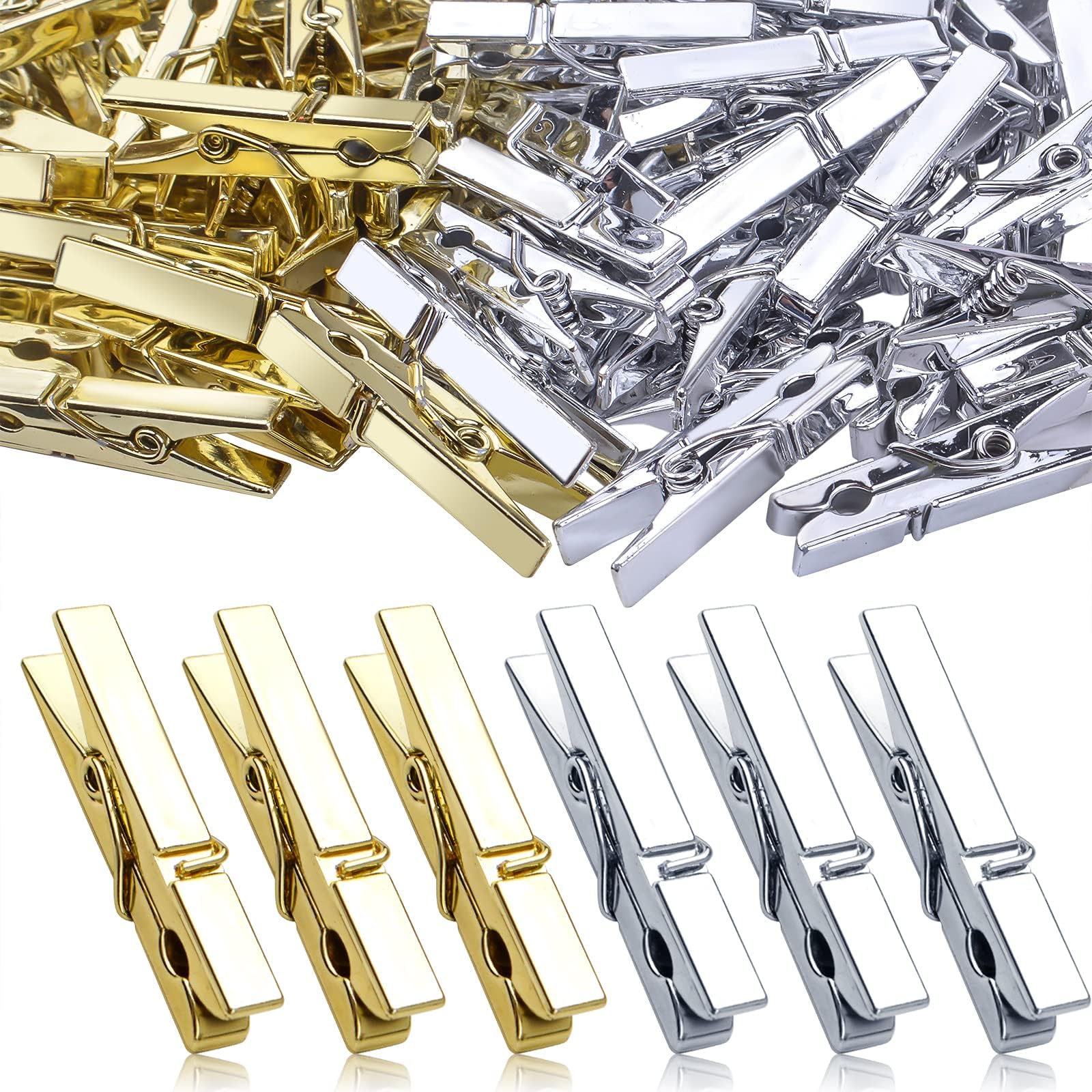 Amazon.com: Yueton 50pcs Mini Plastic Clothespins Clip, Clothesline ...