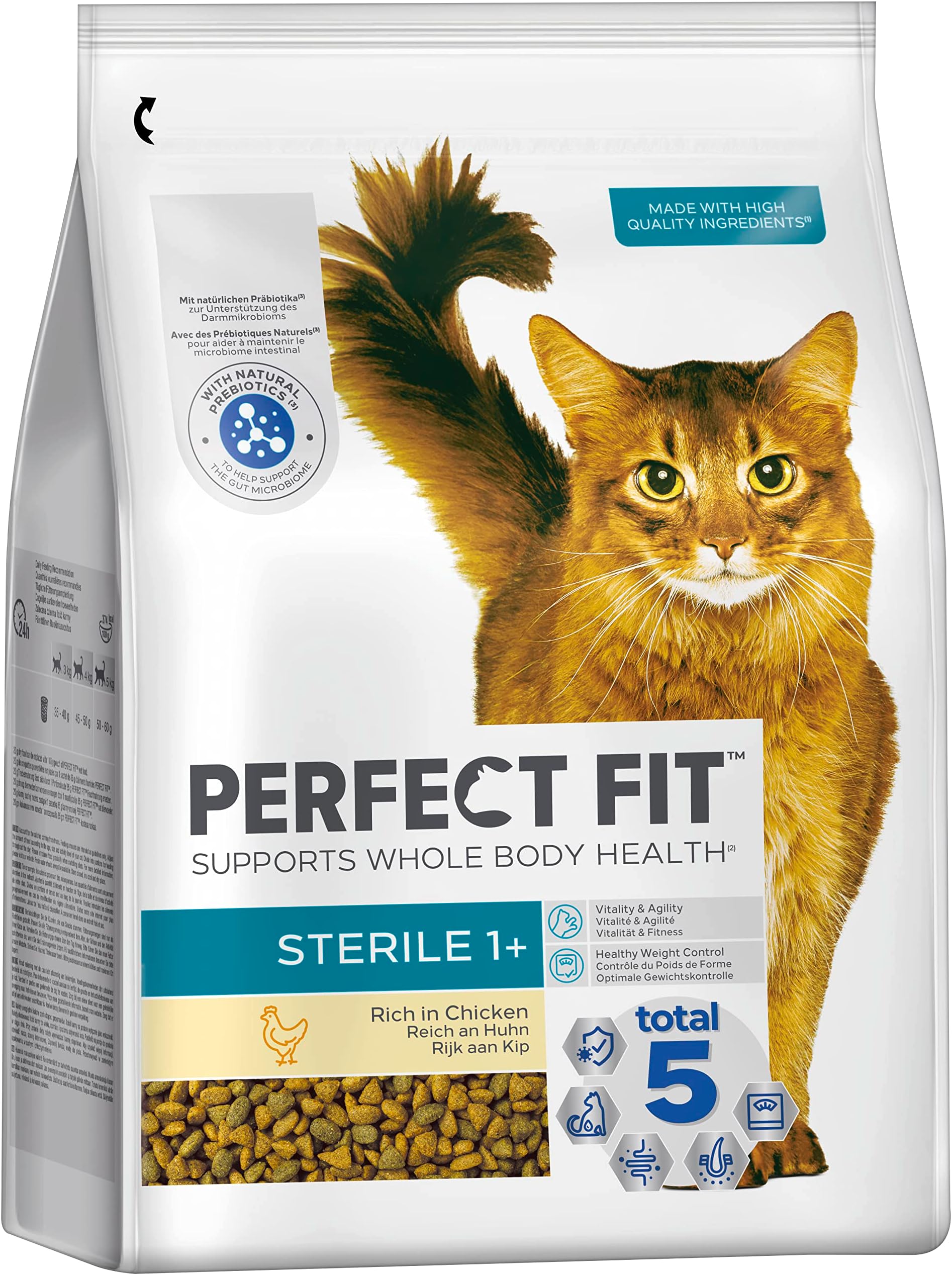 PERFECT FIT Cat Complete Dry Adult Sterile with Chicken 2.8kg : Amazon ...