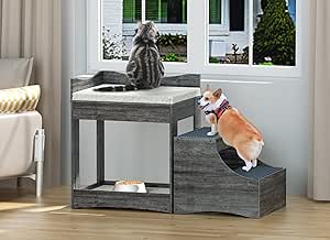 Amazon.com : Dog Window Perch, 3 in 1 Dog Bunk Bed with 2 Stairs, Dog ...