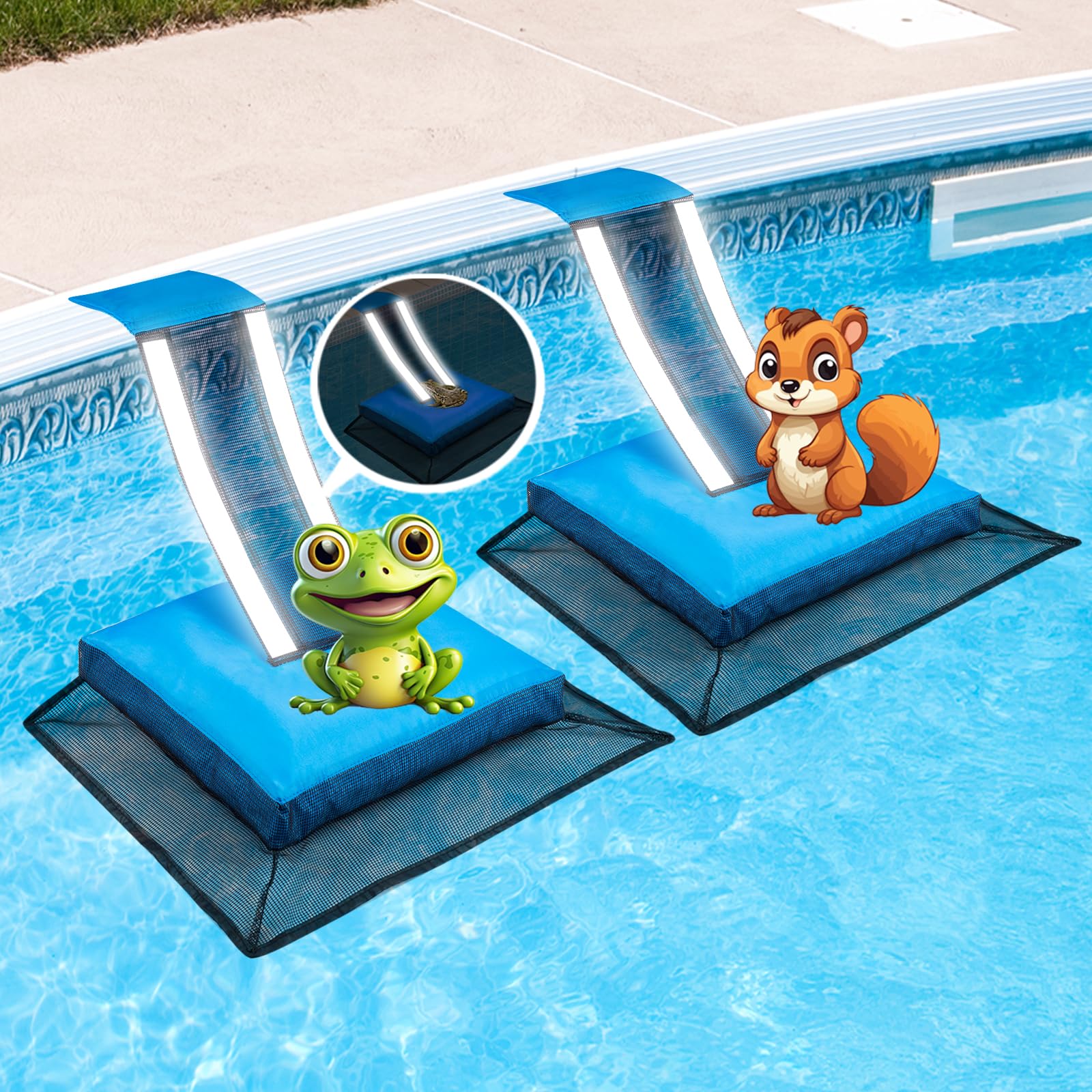 Snapklik.com : HKZ Animal Saving Escape Ramp For Pool - 2Pack Critter ...