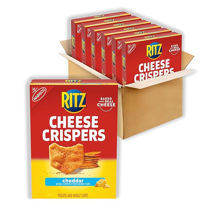 Amazon.com: Ritz Crispers Cheddar Chips, Cheese, 6 Count (Pack of 1)