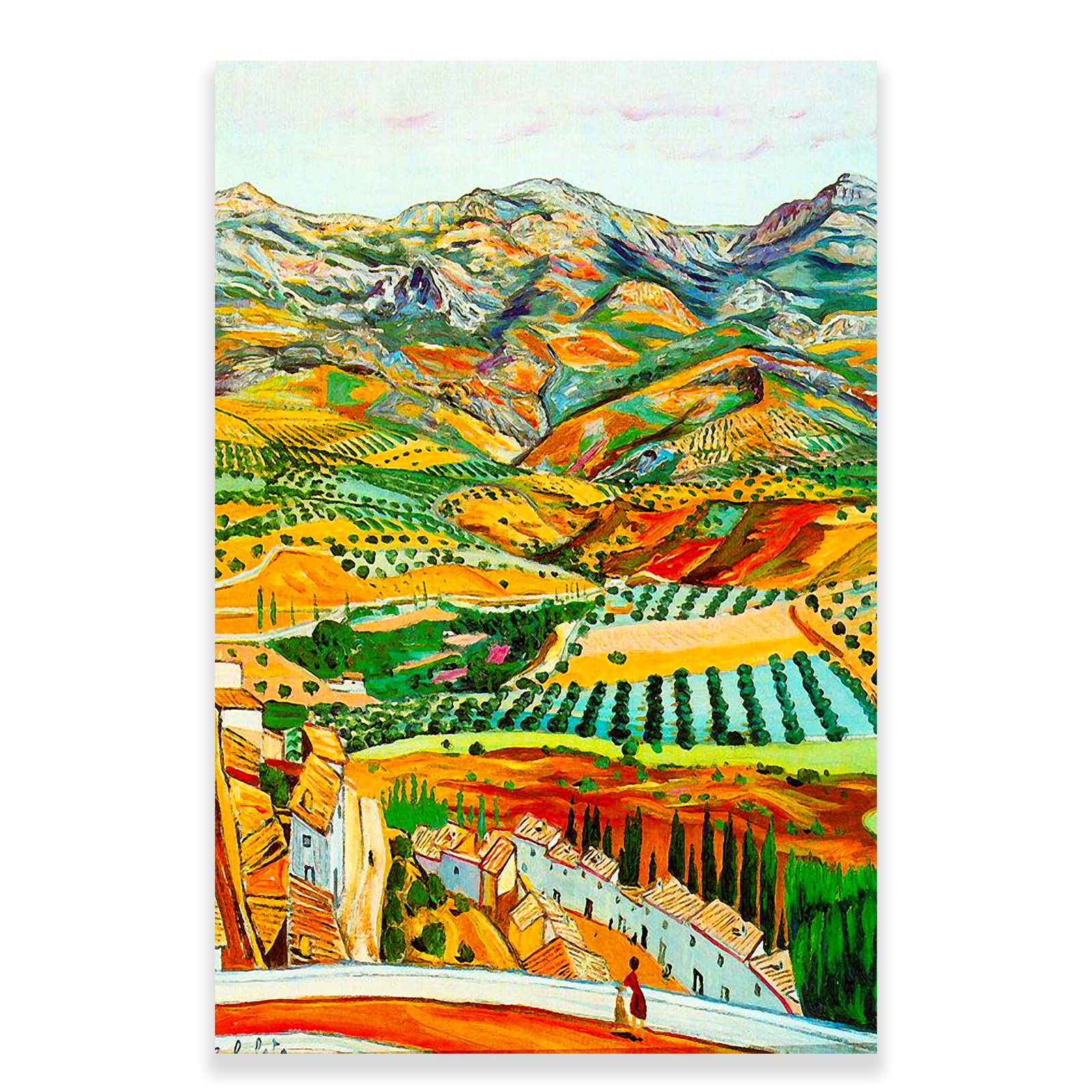 Amazon.com: Van Gogh Canvas Wall Art,Distant Fields Prints,Famous Oil Paintings Reproduction ...