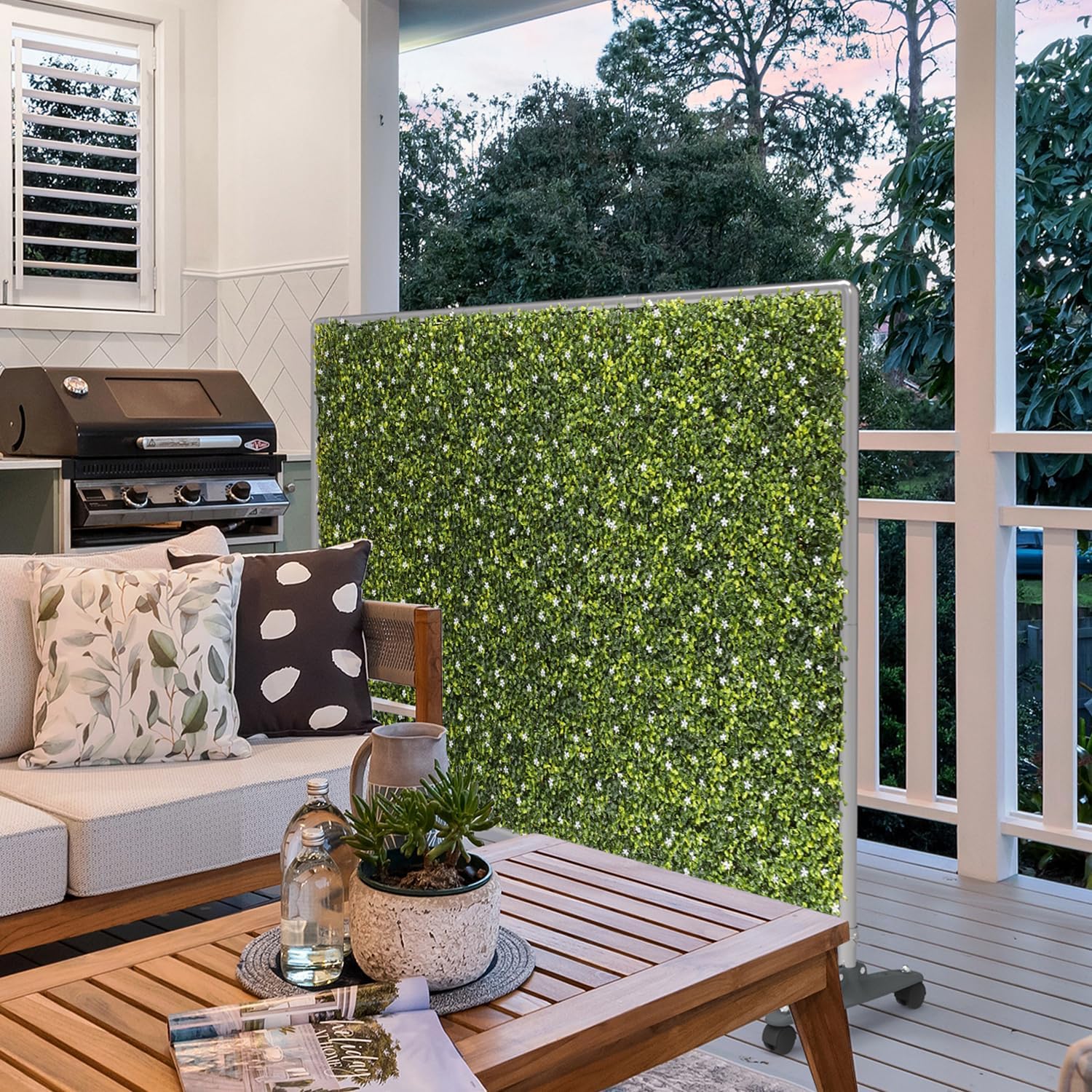 Amazon.com: FLORALEAF Artificial Plant Hedge 60" W x 40" H Room Divider ...