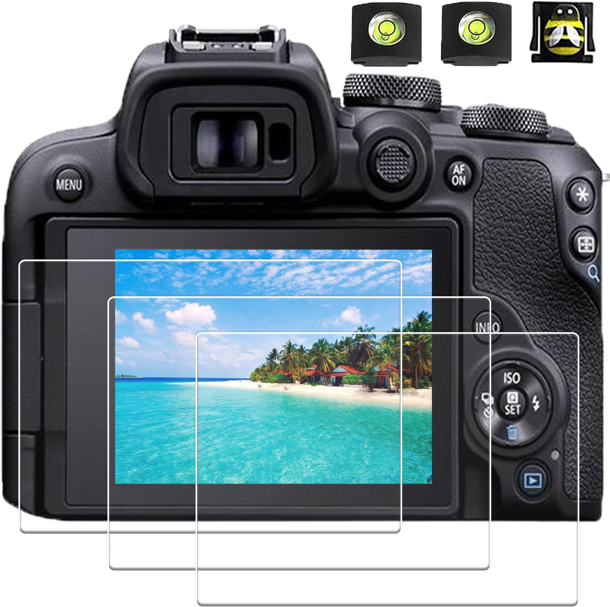 Amazon.com: PCTC EOS R100 Screen Protector Appliable for Canon R10 (3 ...