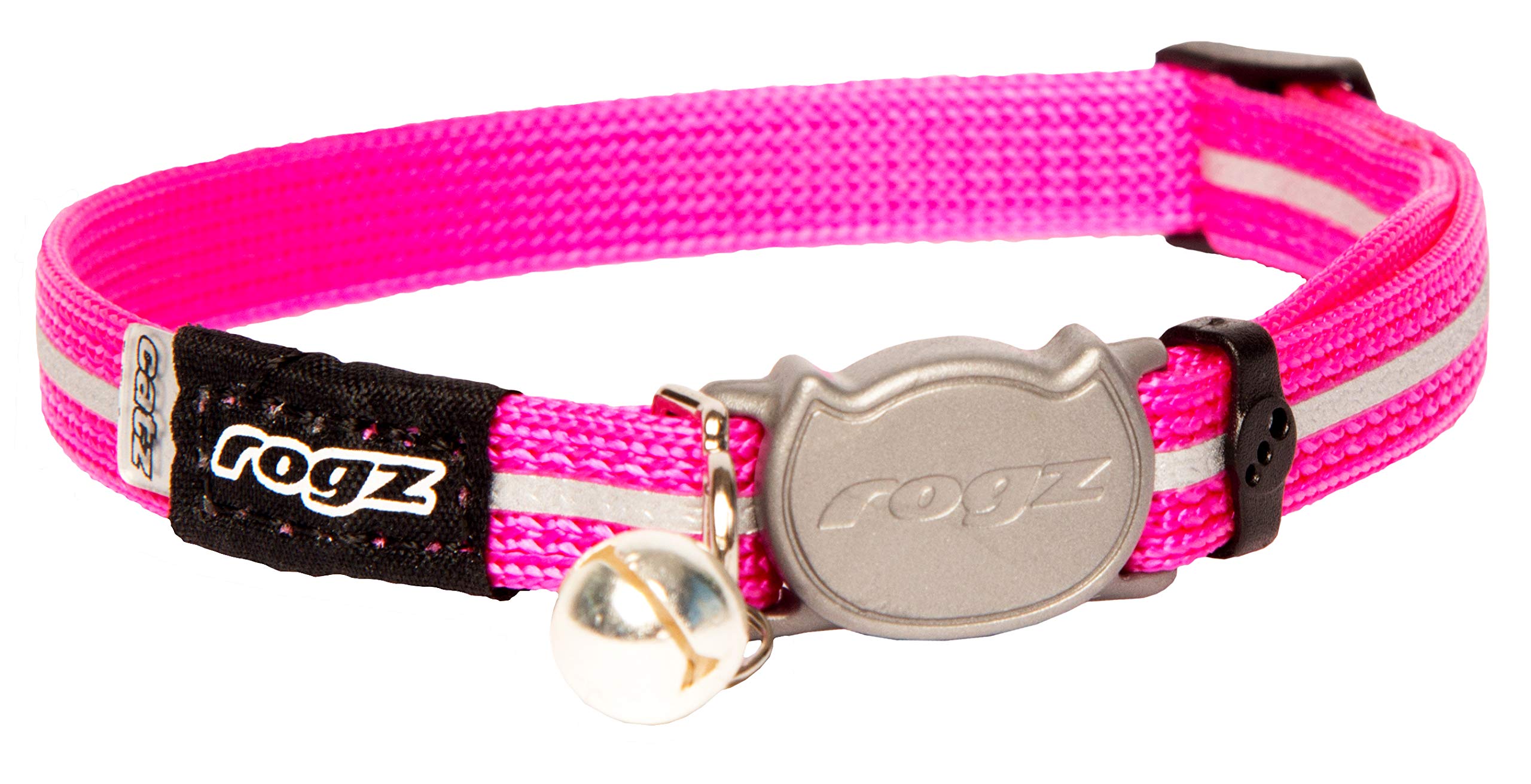 ROGZ ALLEYCAT CAT COLLAR WITH BREAKAWAY BUCKLE AND NIGHT TIME ...